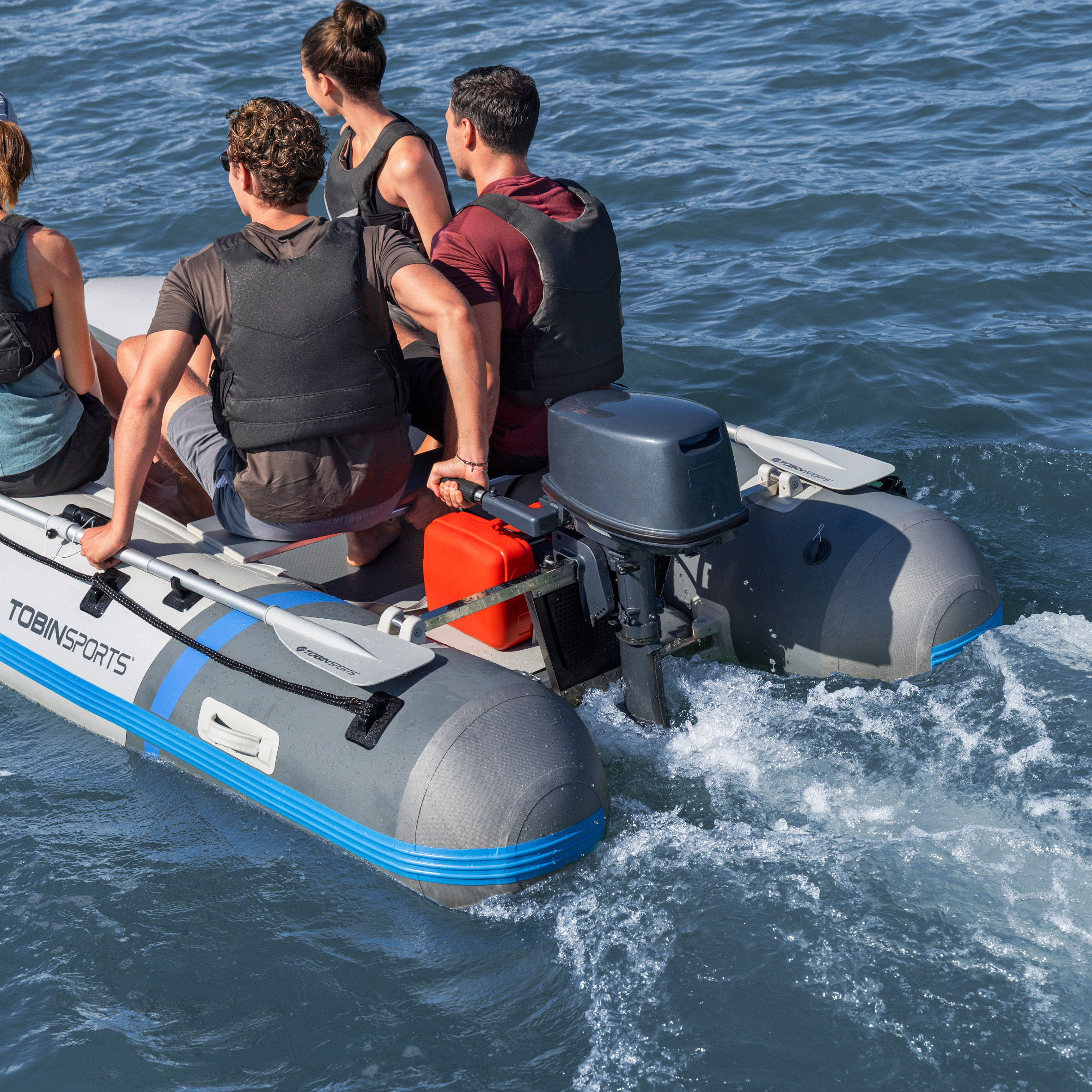 Tobin Sports Grand Haven Elite 5-person Inflatable Sport Boat Set | Costco