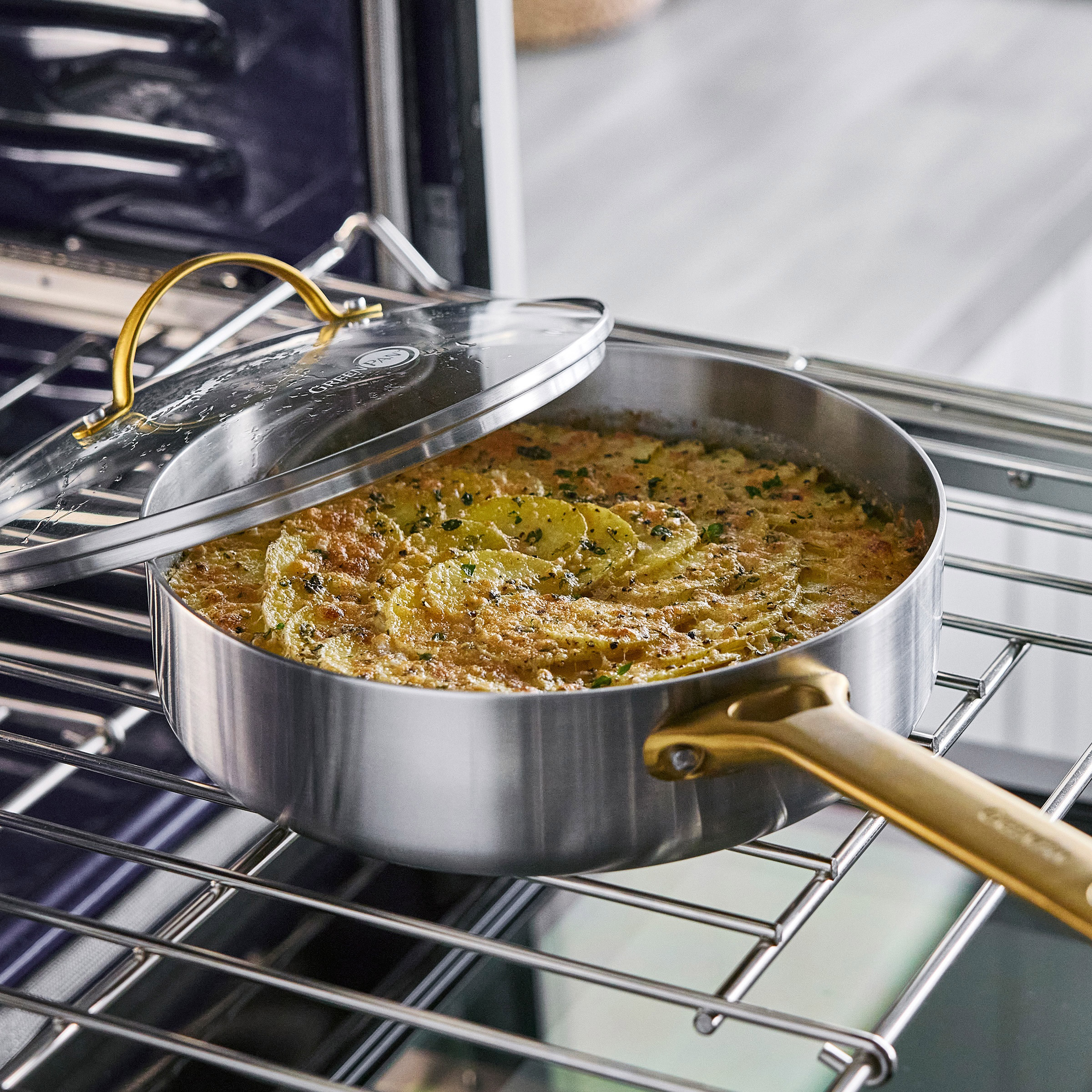 GreenPan Reserve Stainless Steel 12-piece Cookware Set | Costco