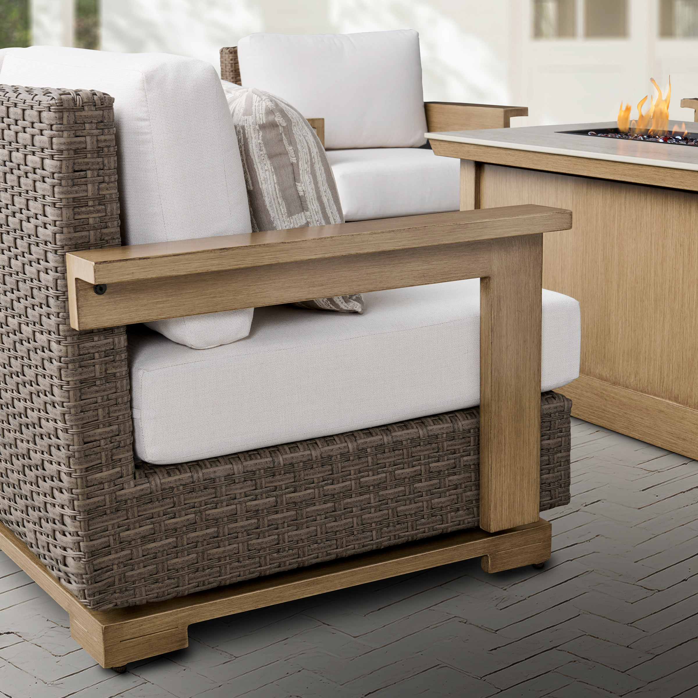 Agio Juniper 5-piece Outdoor Fire Seating Set | Costco