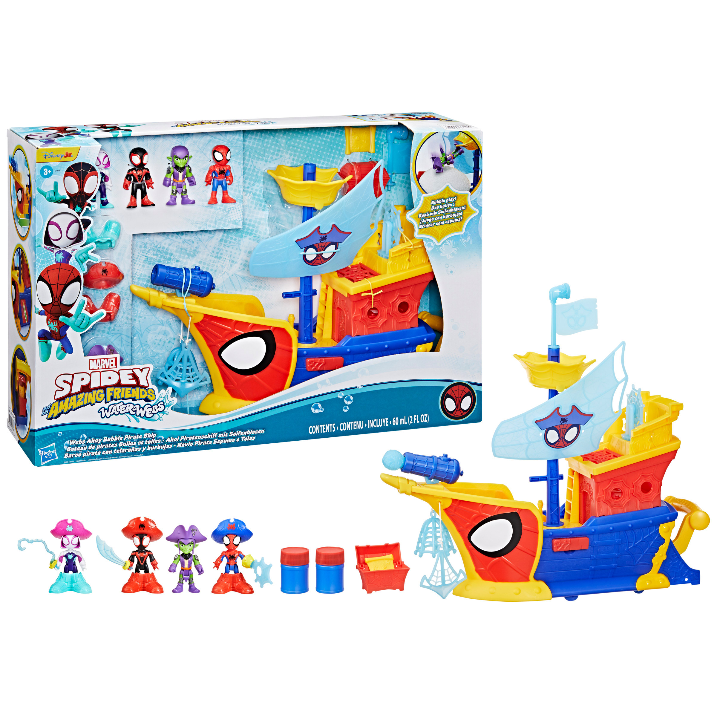 Spidey and Friends Water-Webs Webs Ahoy Bubble Pirate Ship | Costco