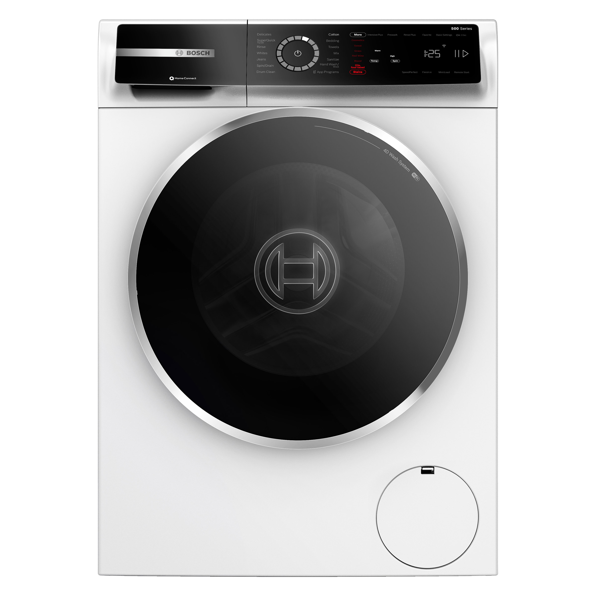 Bosch 500 Series 2.4 cu. ft. Compact Washer with 4D Wash System with ...
