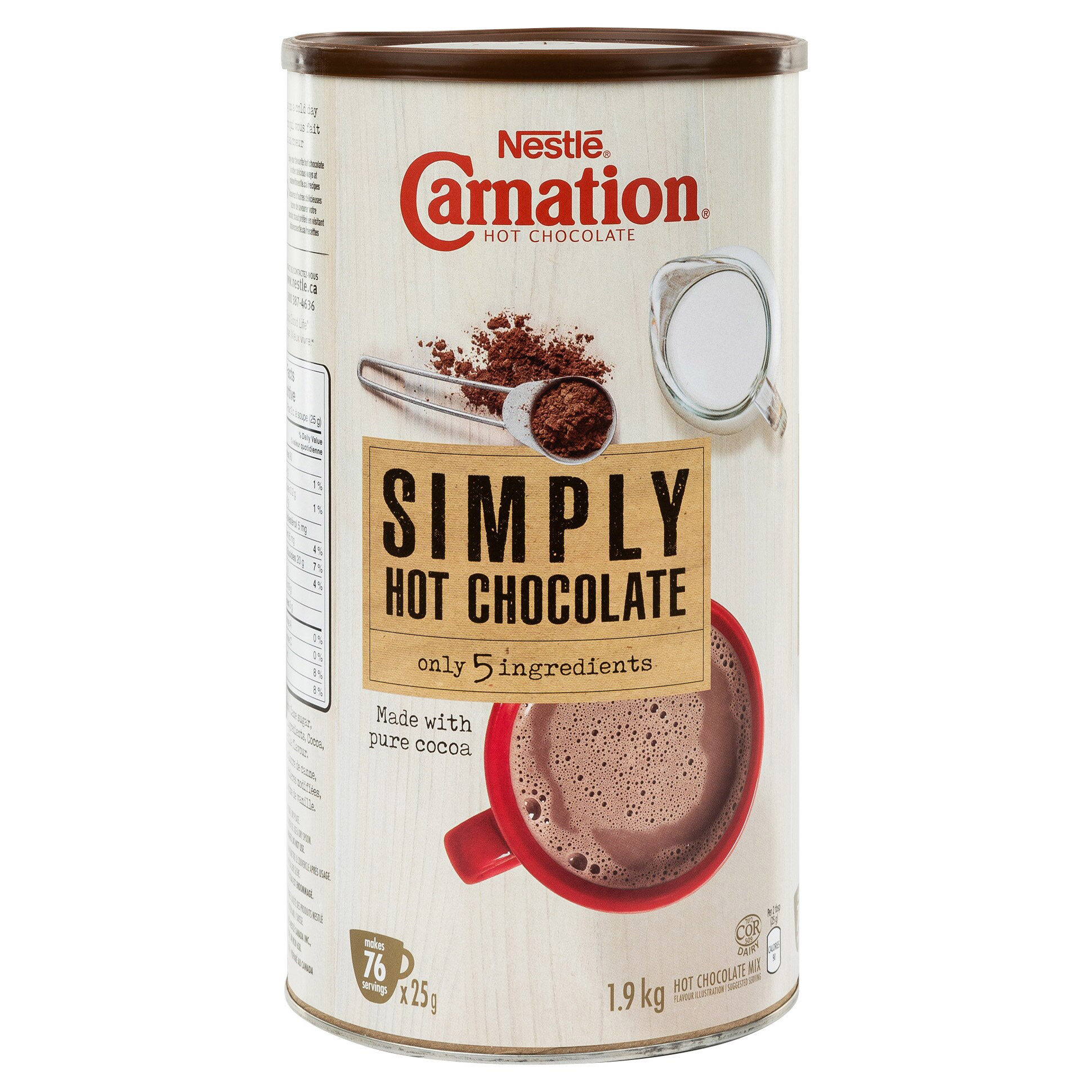 Carnation Simply Hot Chocolate, 1.9 kg | Costco