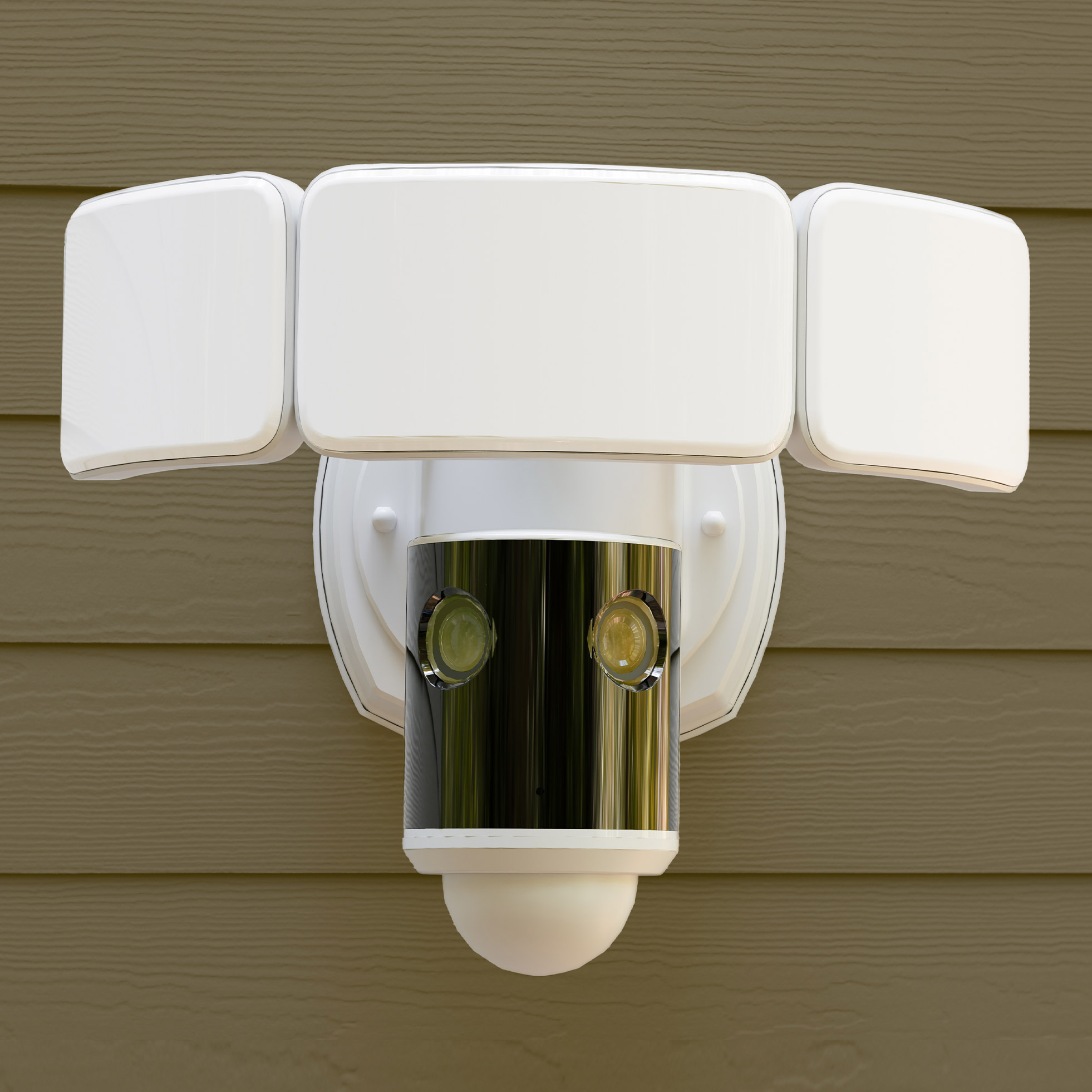 Feit Electric 5,000 Lumens Flood Light with Smart Dual Lens Panoramic ...