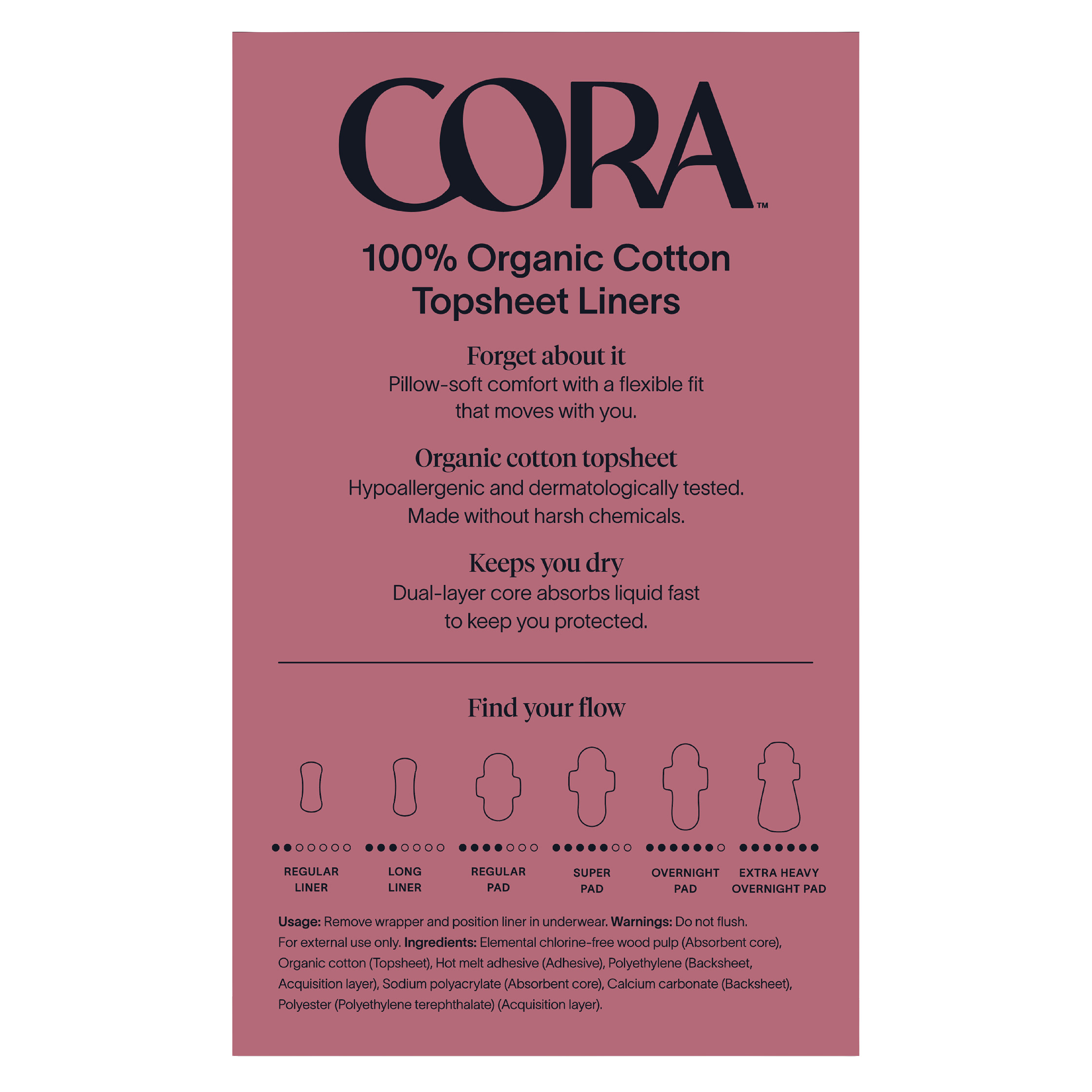 Cora 100% Organic Cotton Topsheet Liners, 160ct | Costco
