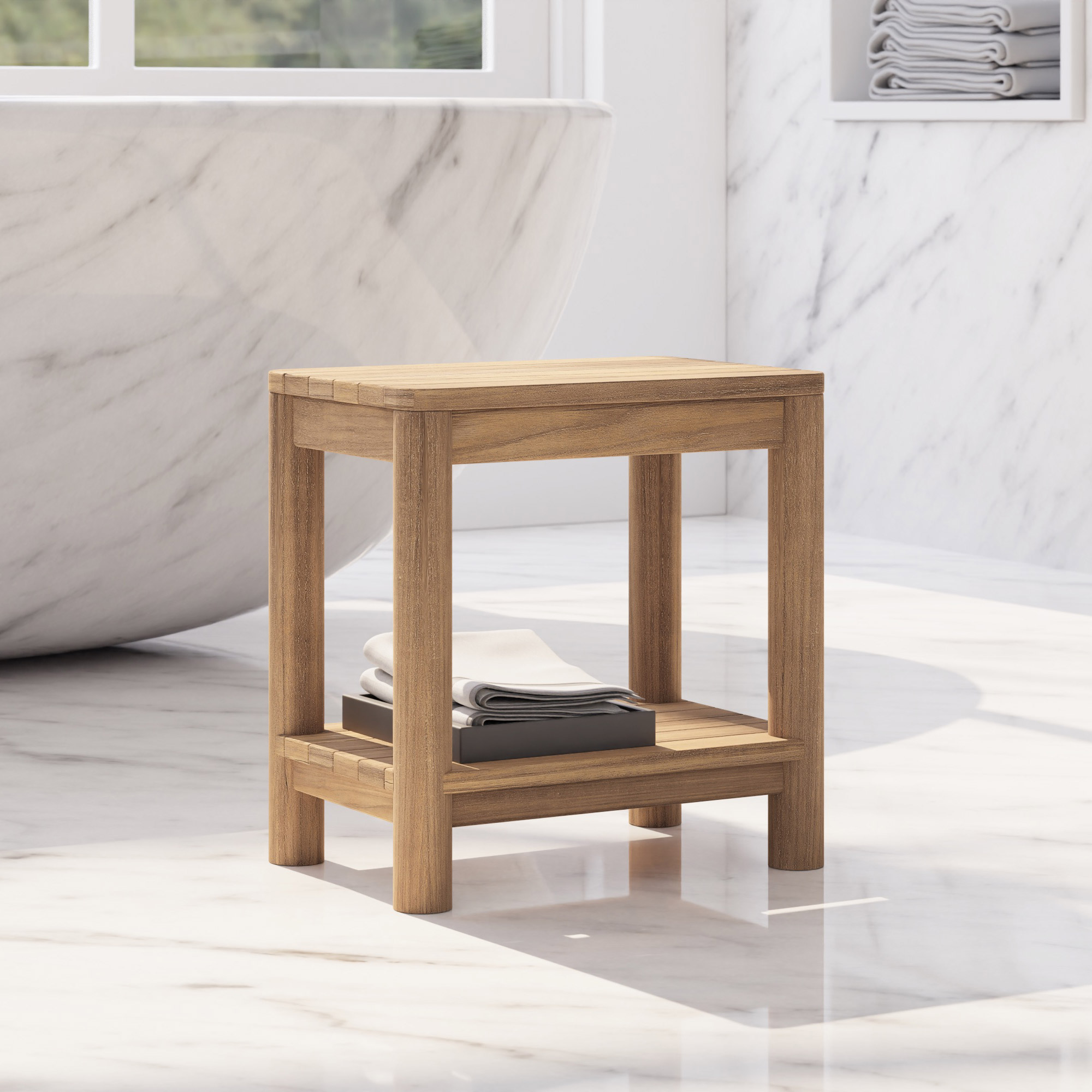 loveTEAK 18" Portofino Teak Bench | Costco