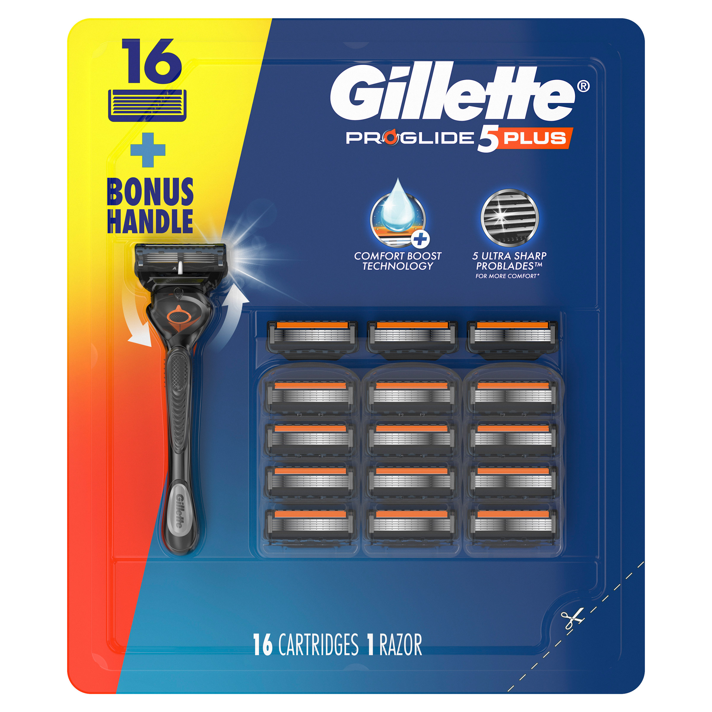 Gillette Proglide Plus Razor Handle and 16 Cartridges | Costco