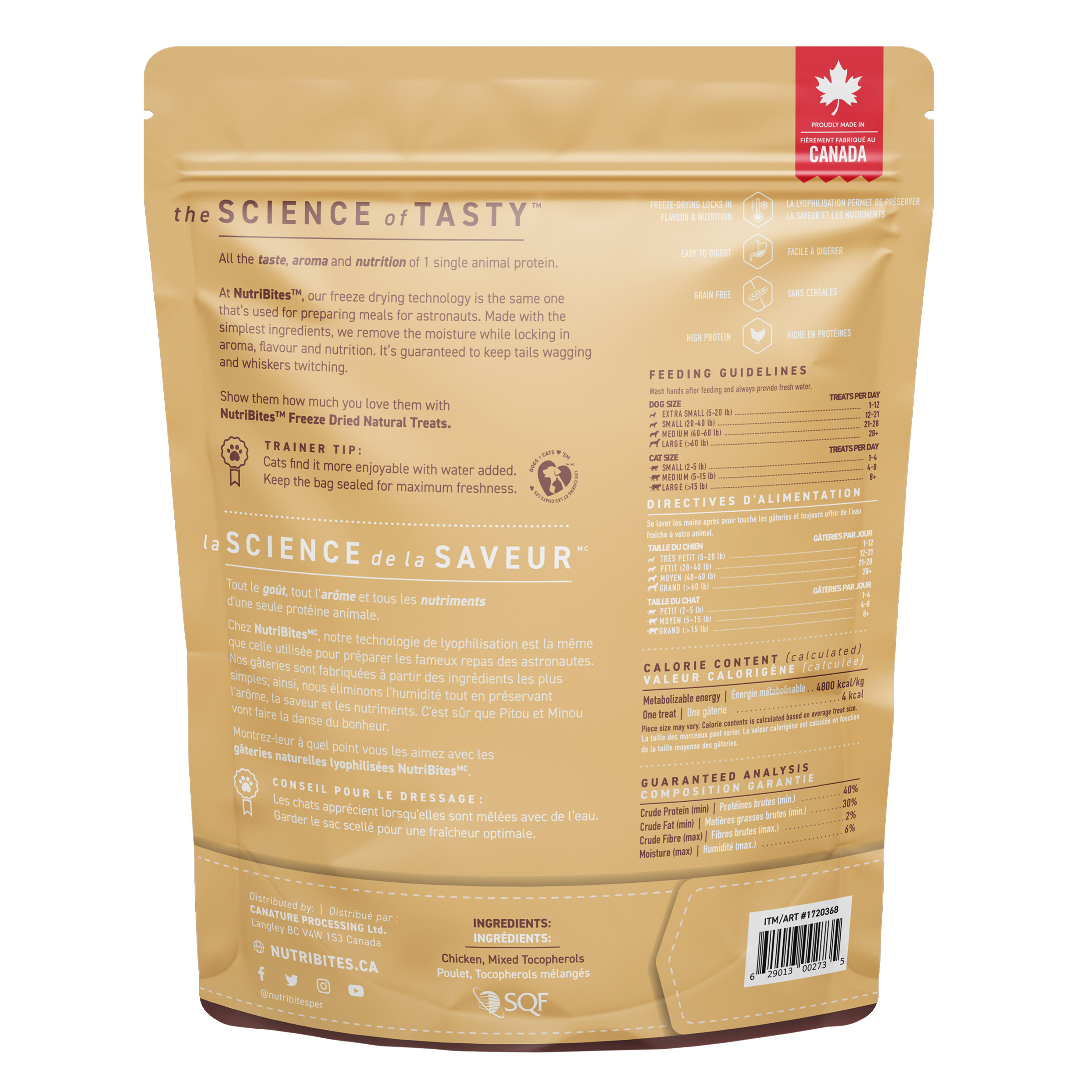 Nutribites Freeze Dried Chicken Pet Treats, 510g | Costco