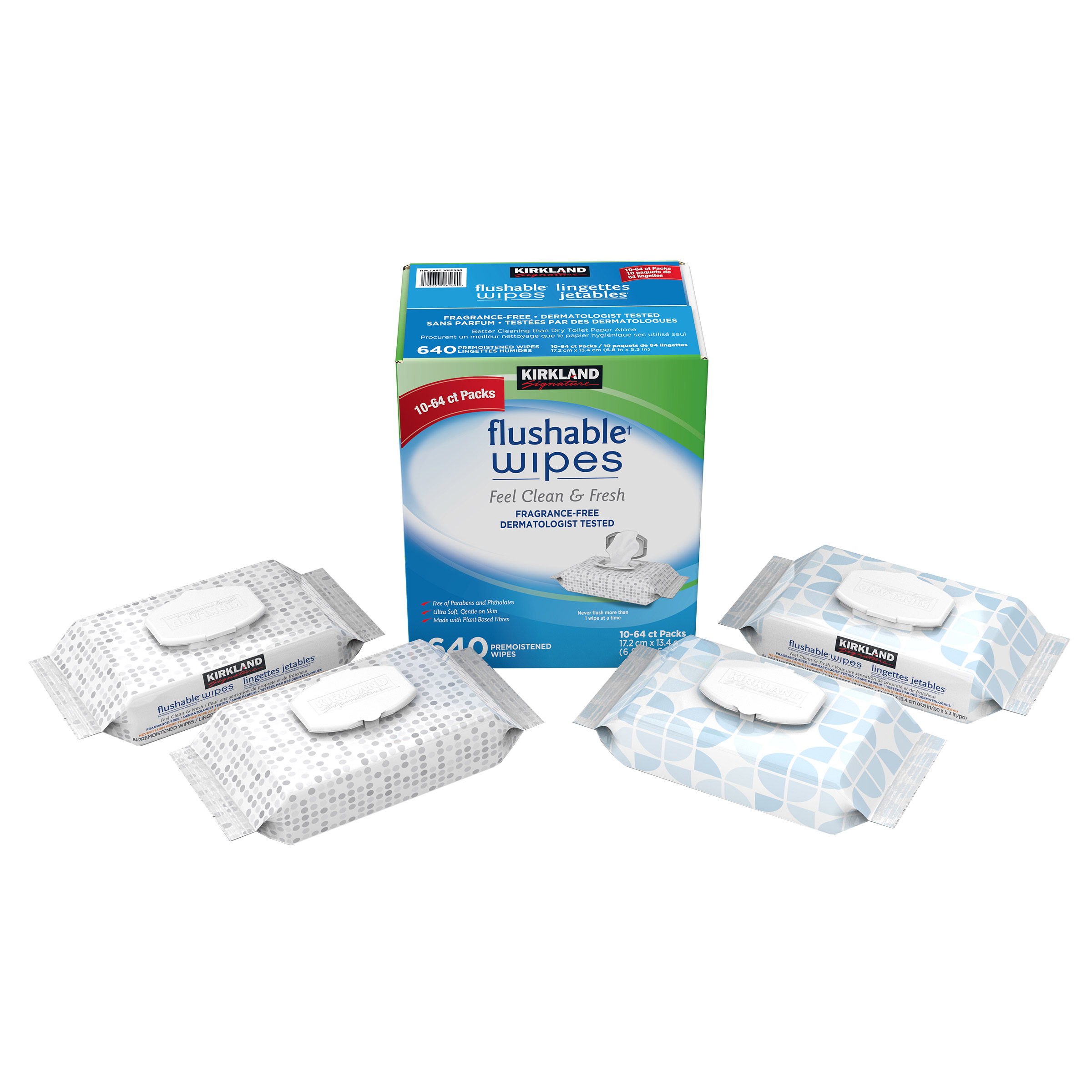Kirkland Signature Flushable Wipes, 640 Wipes | Costco