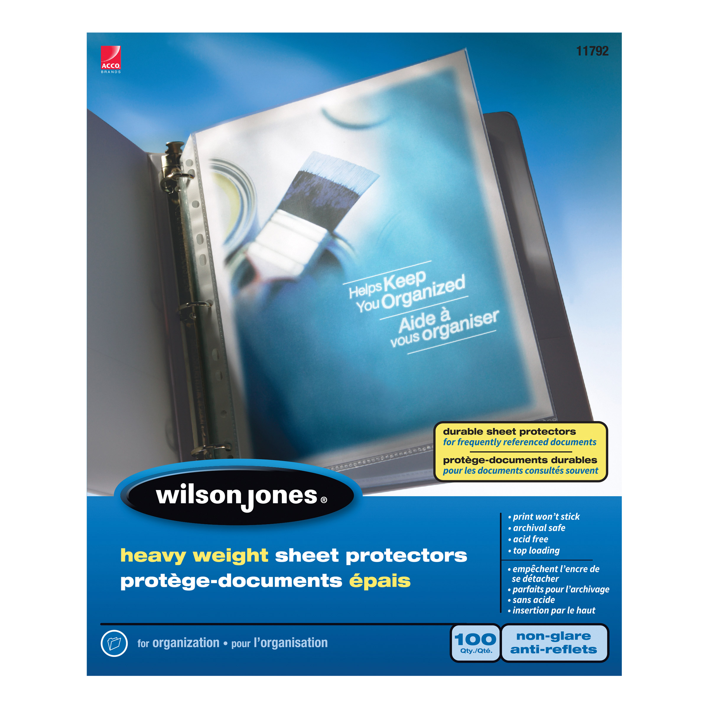 Wilson Jones Heavy Weight Sheet Protectors, 100-pack | Costco