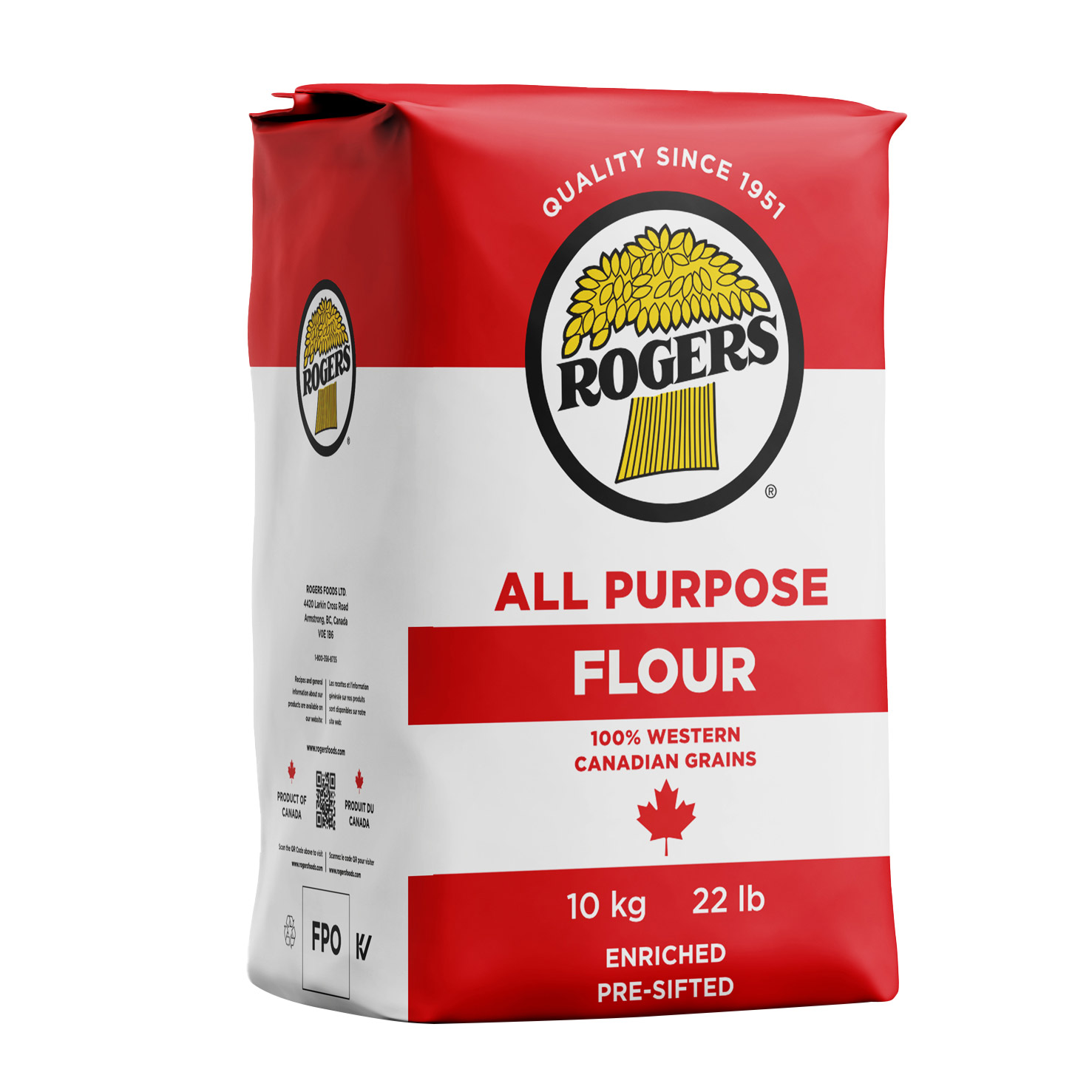 Rogers Enriched All-Purpose Flour, 10 kg | Costco
