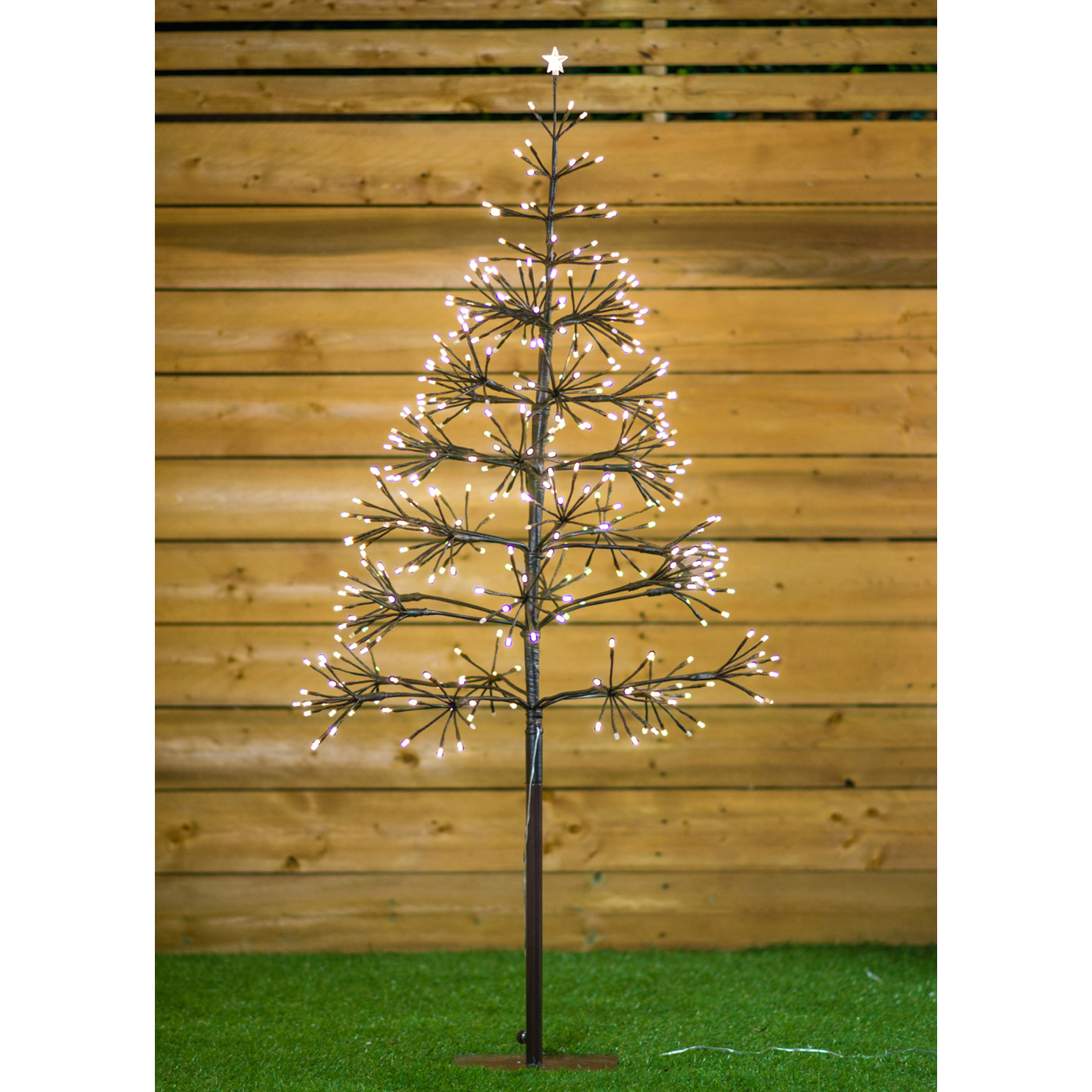Floral Sparkling LED Tree, Brown | Costco