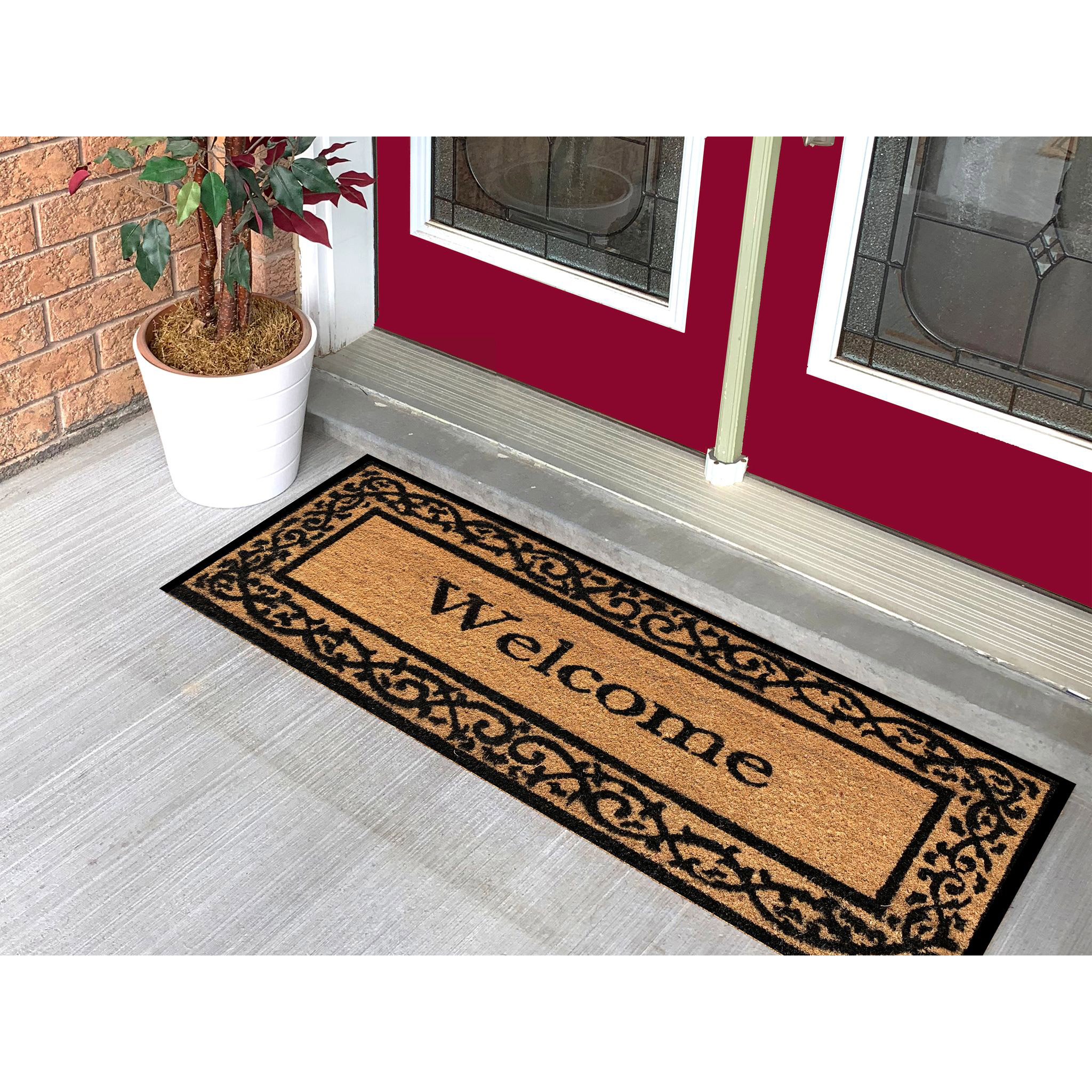 Viana Welcome Border Double Door Doormat | Costco