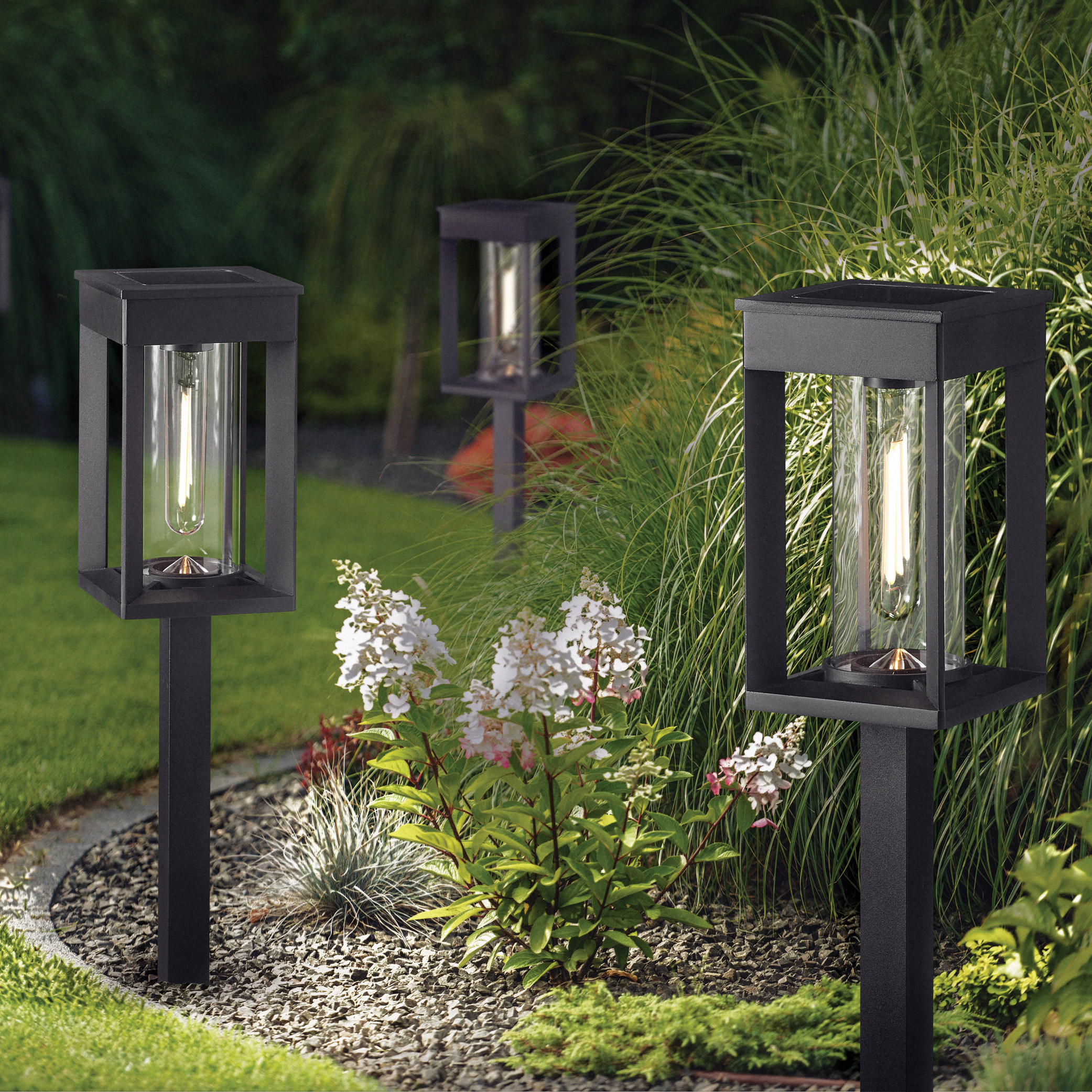 GTX Solar LED Pathway Lights, 4-pack | Costco