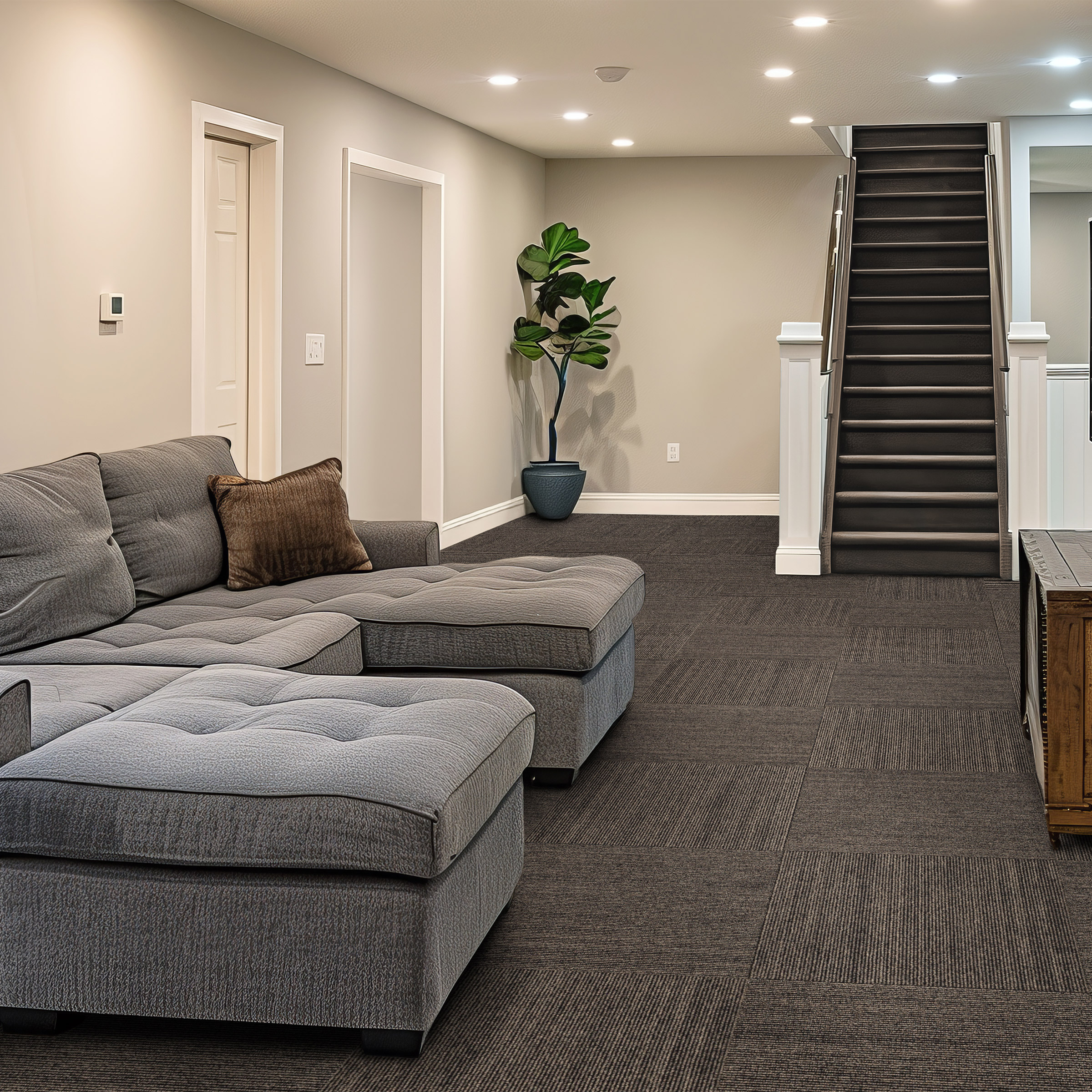 Mohawk Home Picket 24 in. x 24 in. Peel and Stick Carpet Tiles, 8-pack ...