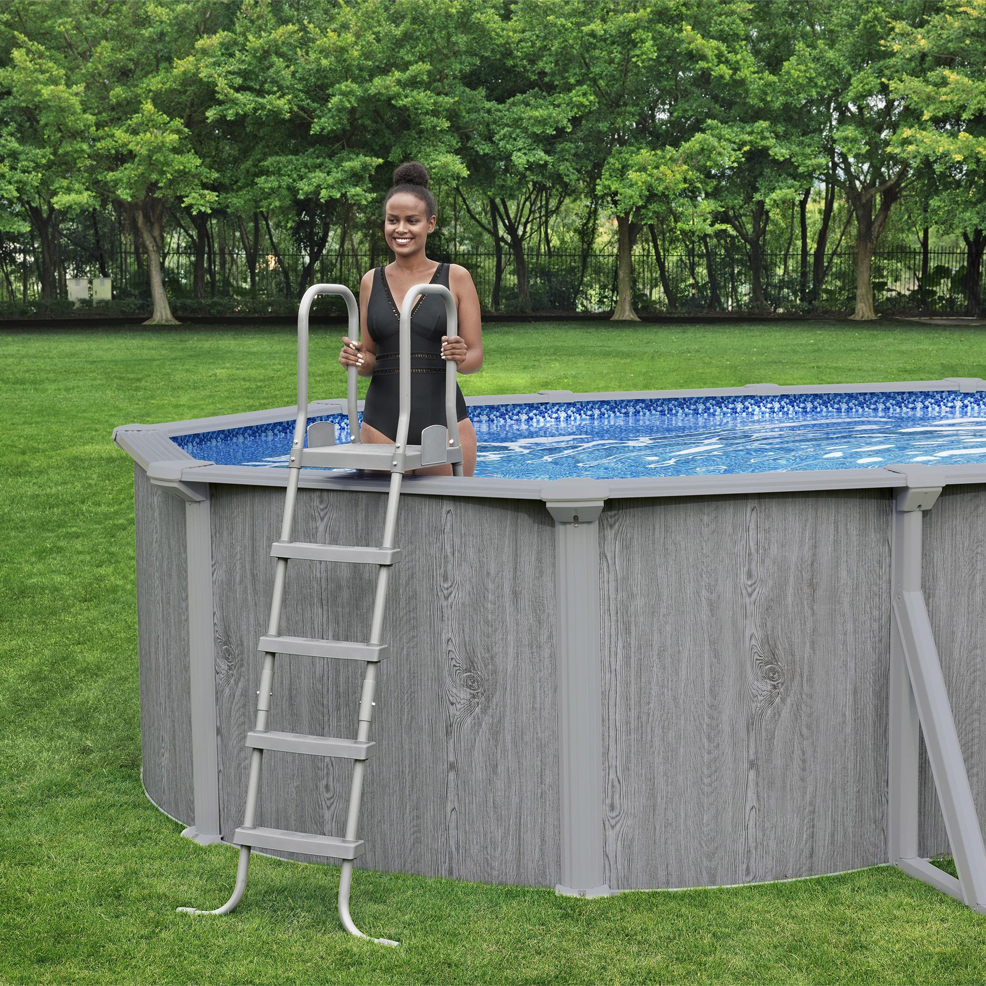 Bestway Power Steel Oval Above-ground Pool - 5.50 m (18 ft) | Costco