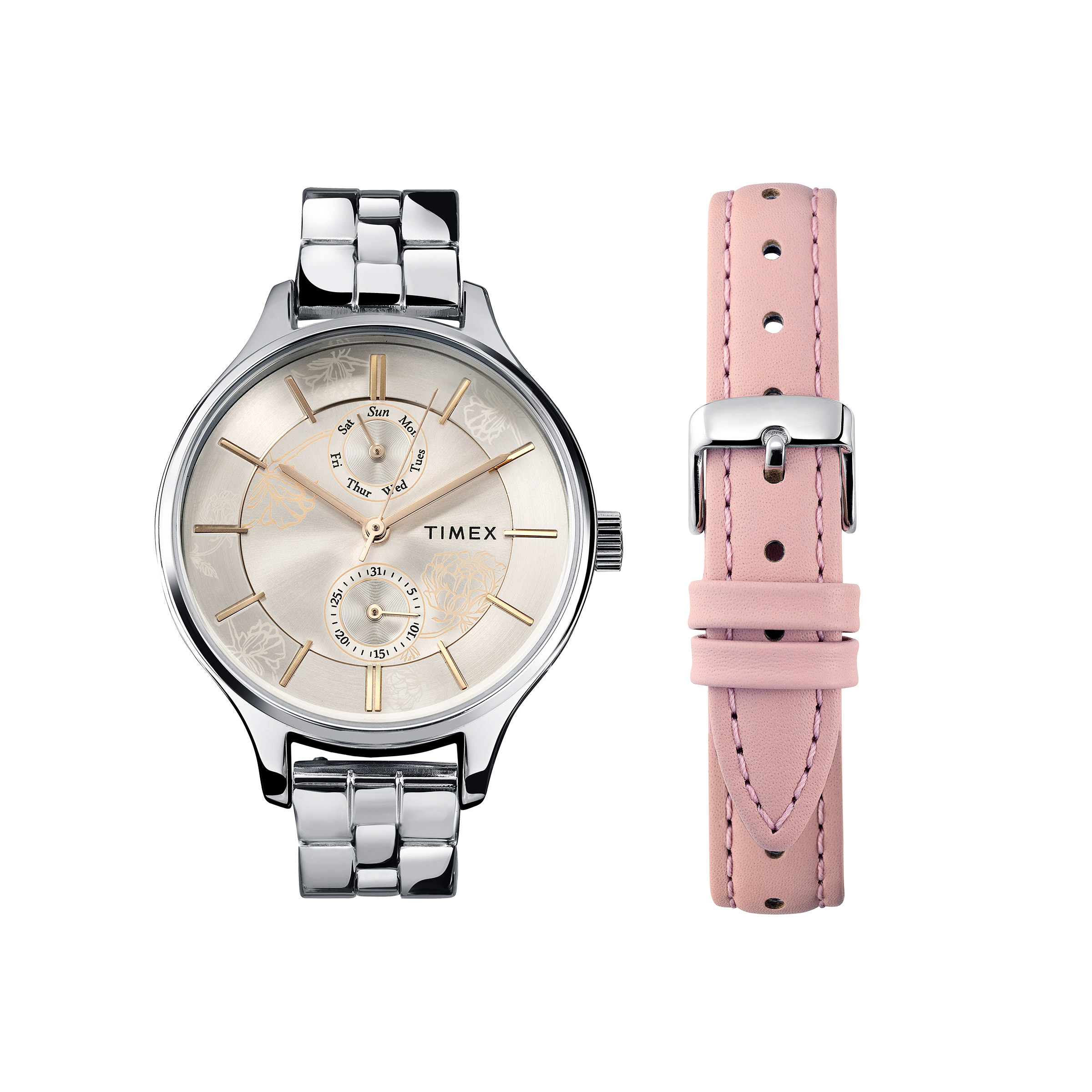 Timex Floral Multifunction Ladies’ Watch Boxed Set | Costco