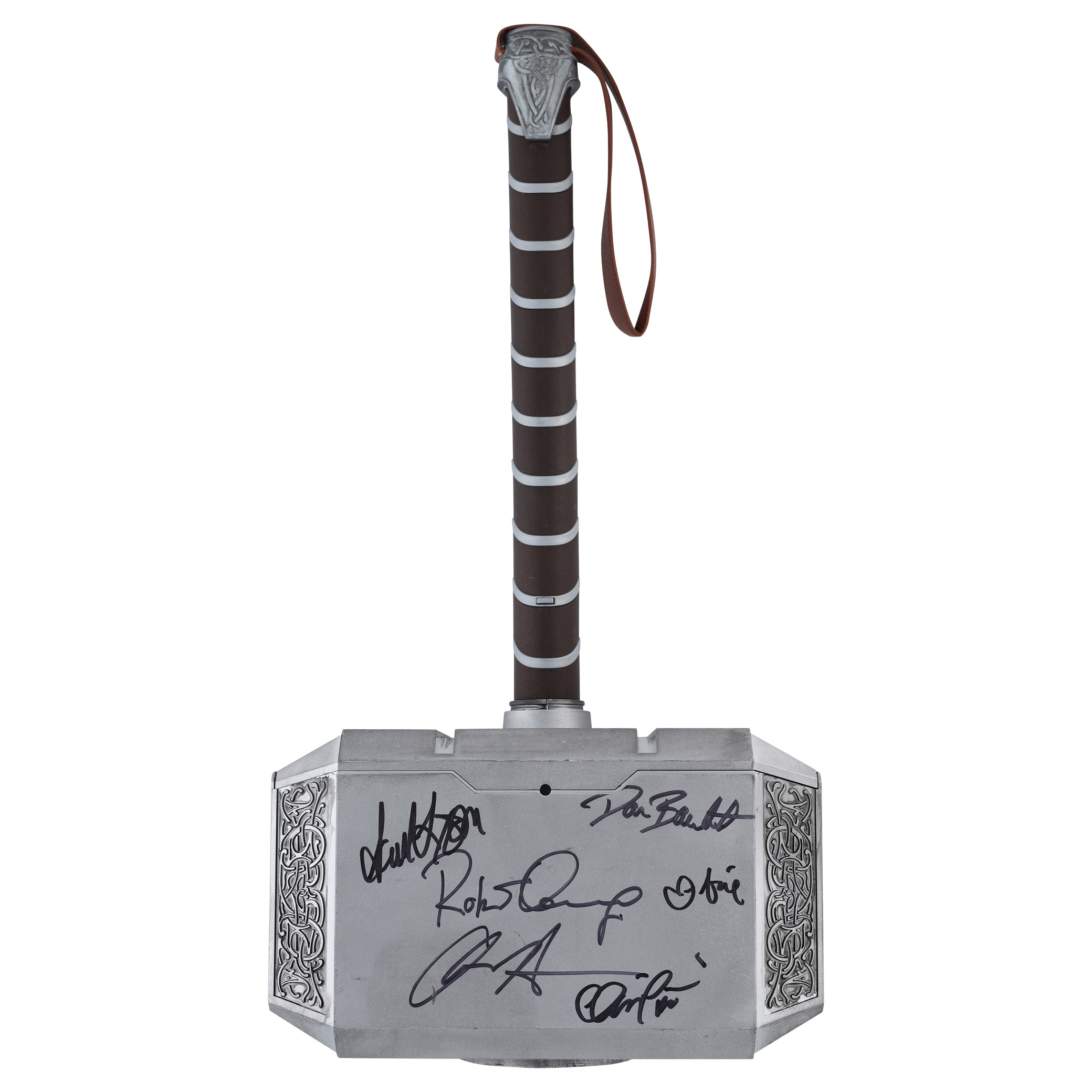 Thor's Hammer Autographed by The Avengers Cast with 15 Signatures ...