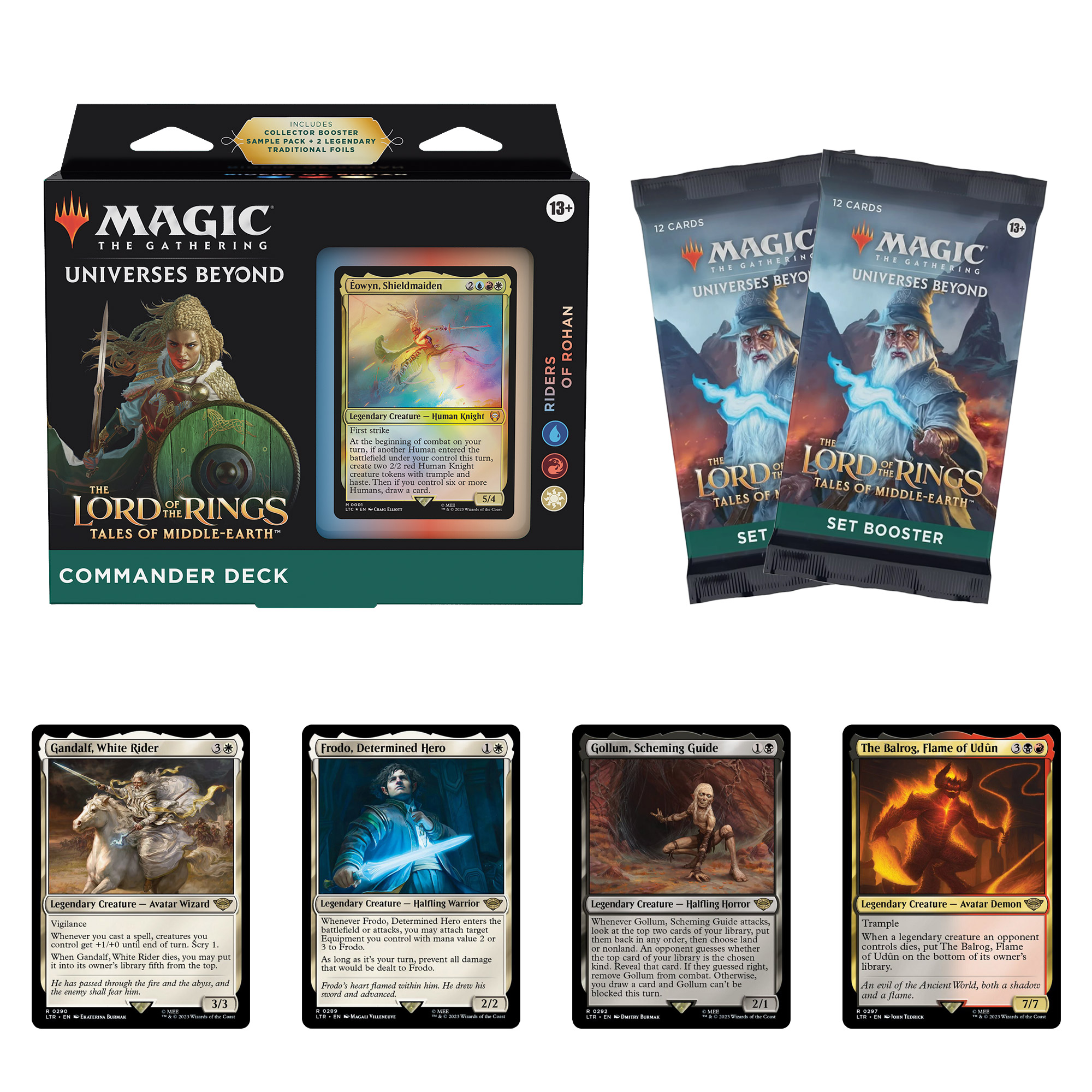 Magic the Gathering The Lord of the Rings Commander Bundle – Riders of ...