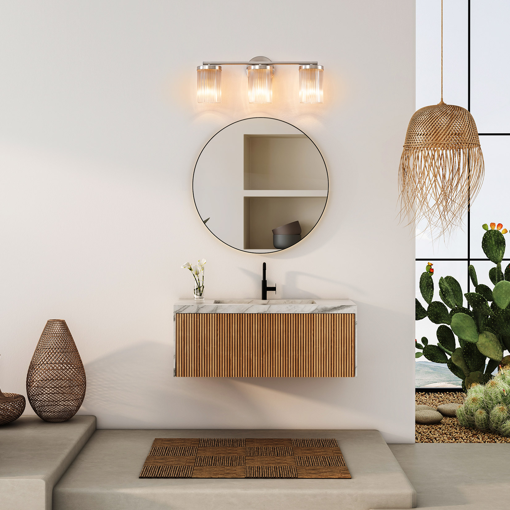 Housemark Luca 3-light Vanity Wall Sconce | Costco