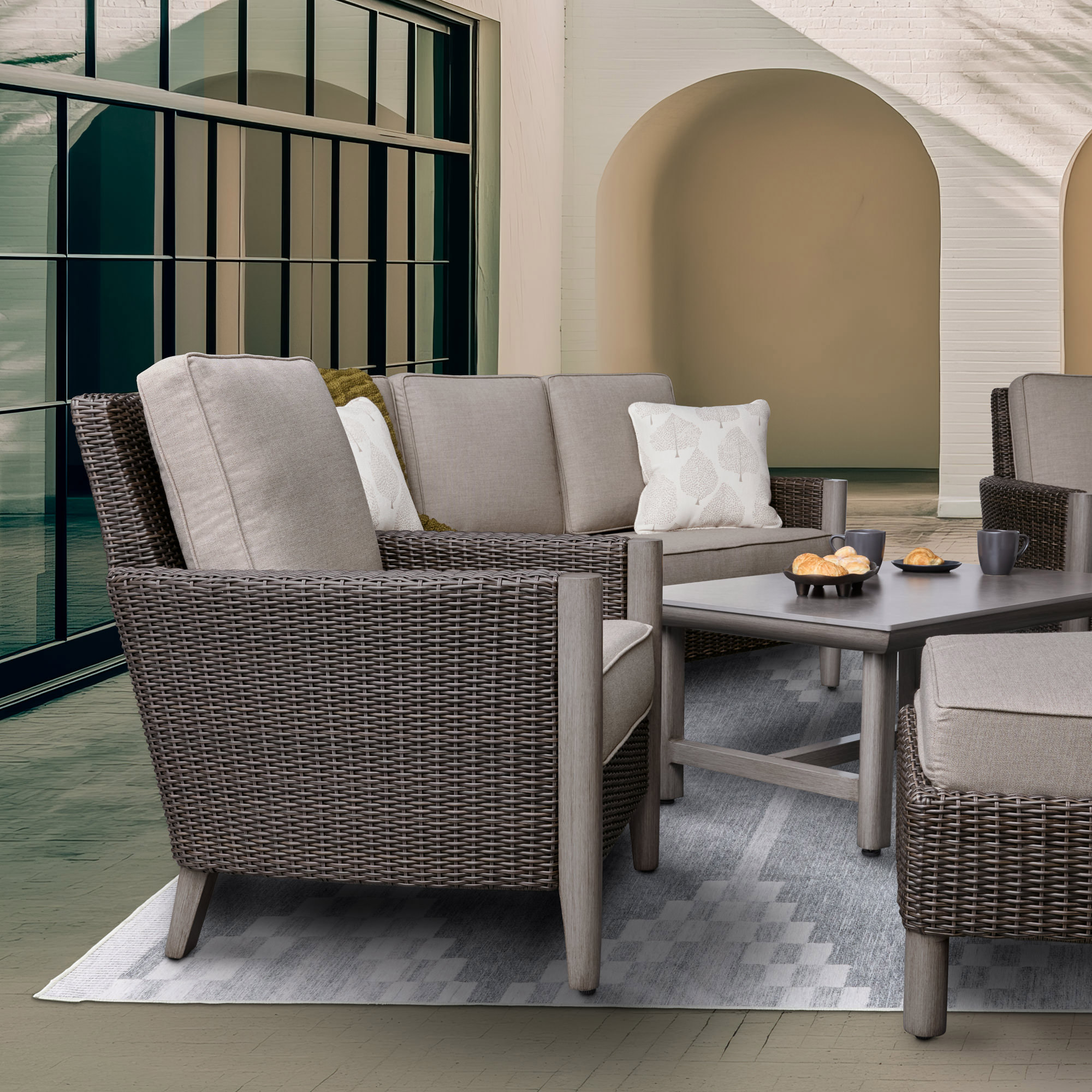 Agio Parkfield 6-piece Outdoor Patio Deep Seating Set | Costco