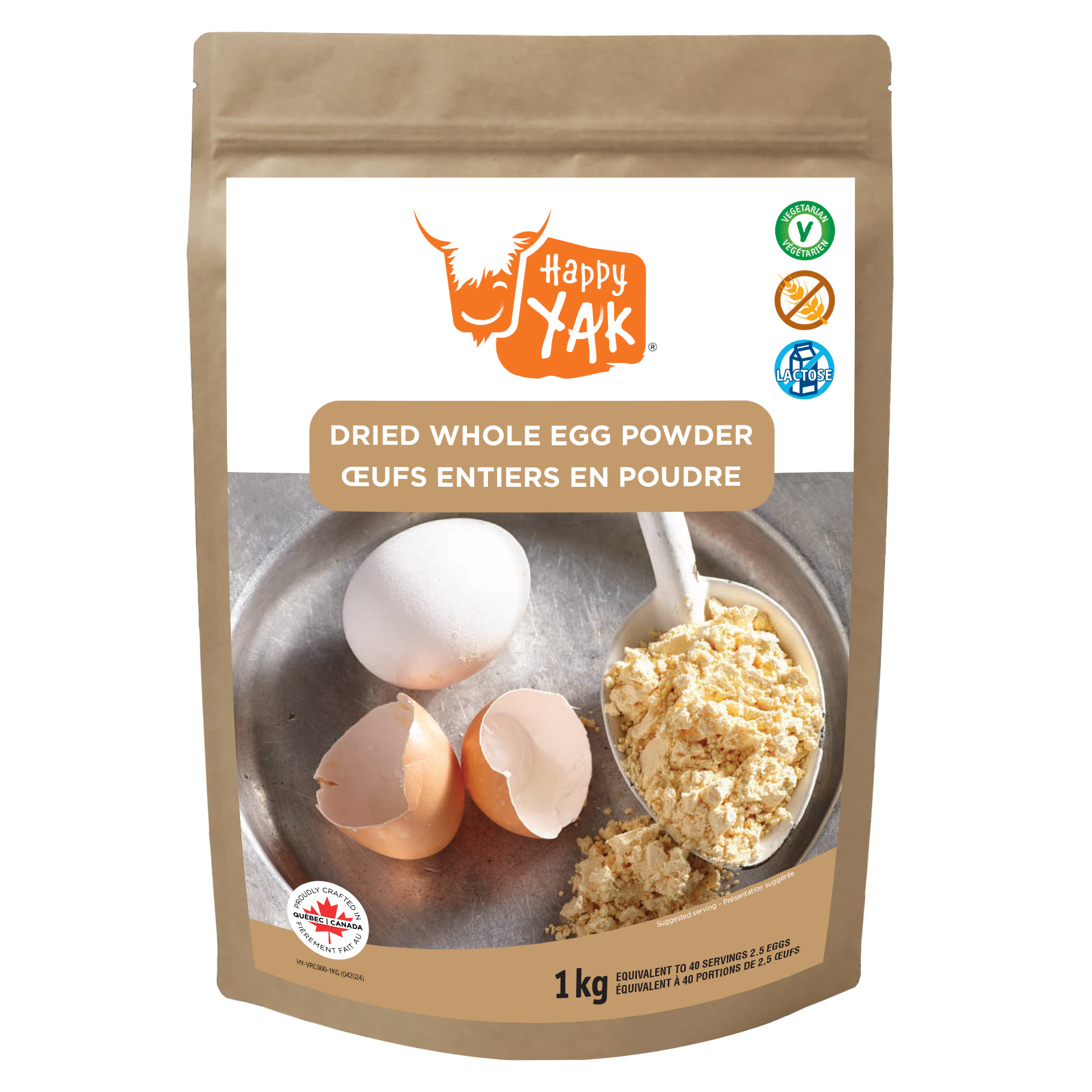 Happy Yak Dried Whole Egg Powder, 1 kg | Costco