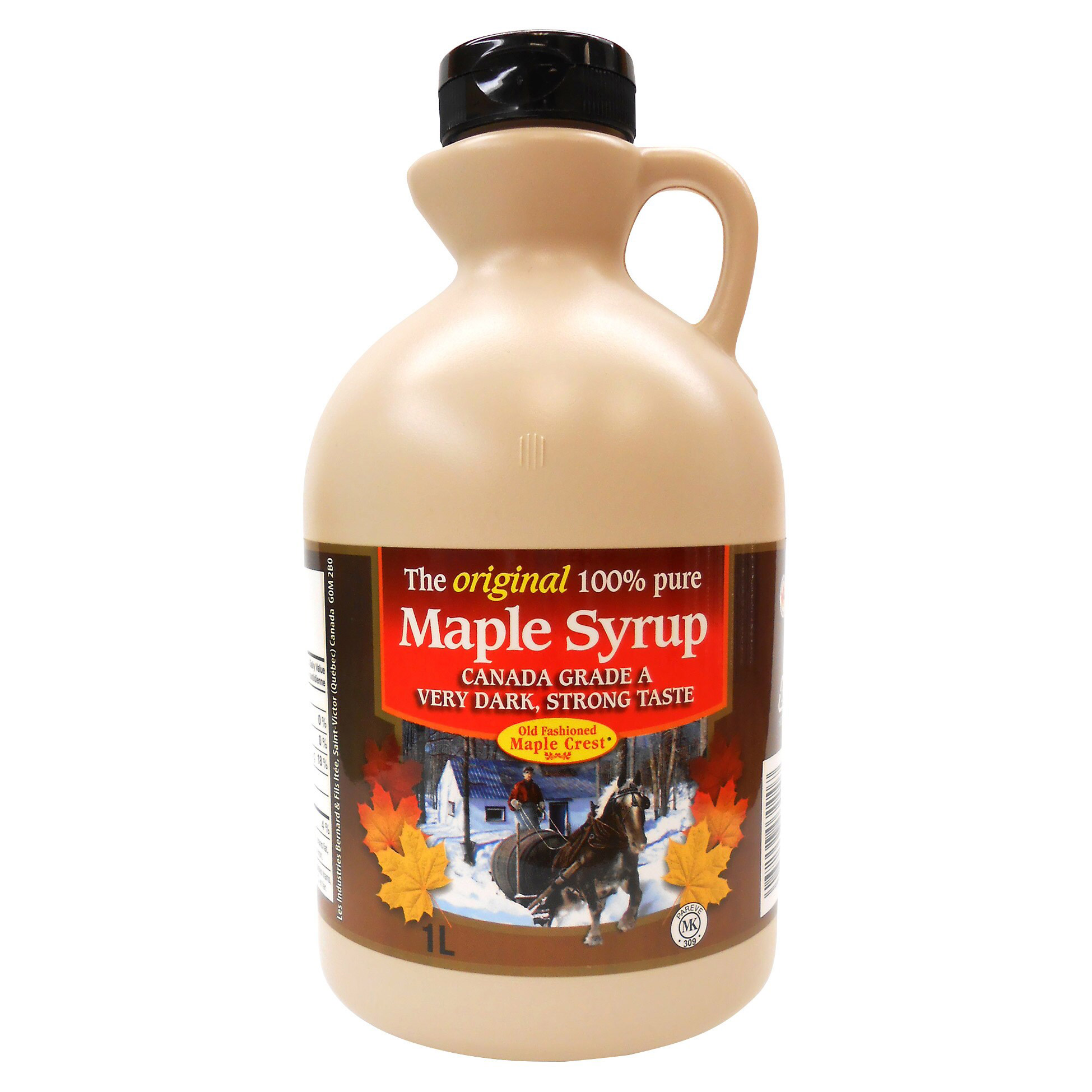 Old-Fashioned Maple Crest, Canada Grade A Maple Syrup, Very Dark, 1 L ...