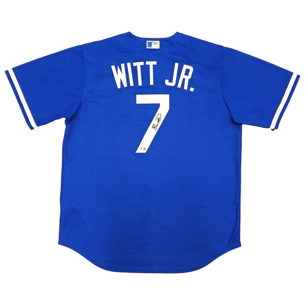 Bobby Witt Jr. Autographed Kansas City Royals Blue Nike Bobby Witt Jr. Autographed Kansas City Royals Blue Nike