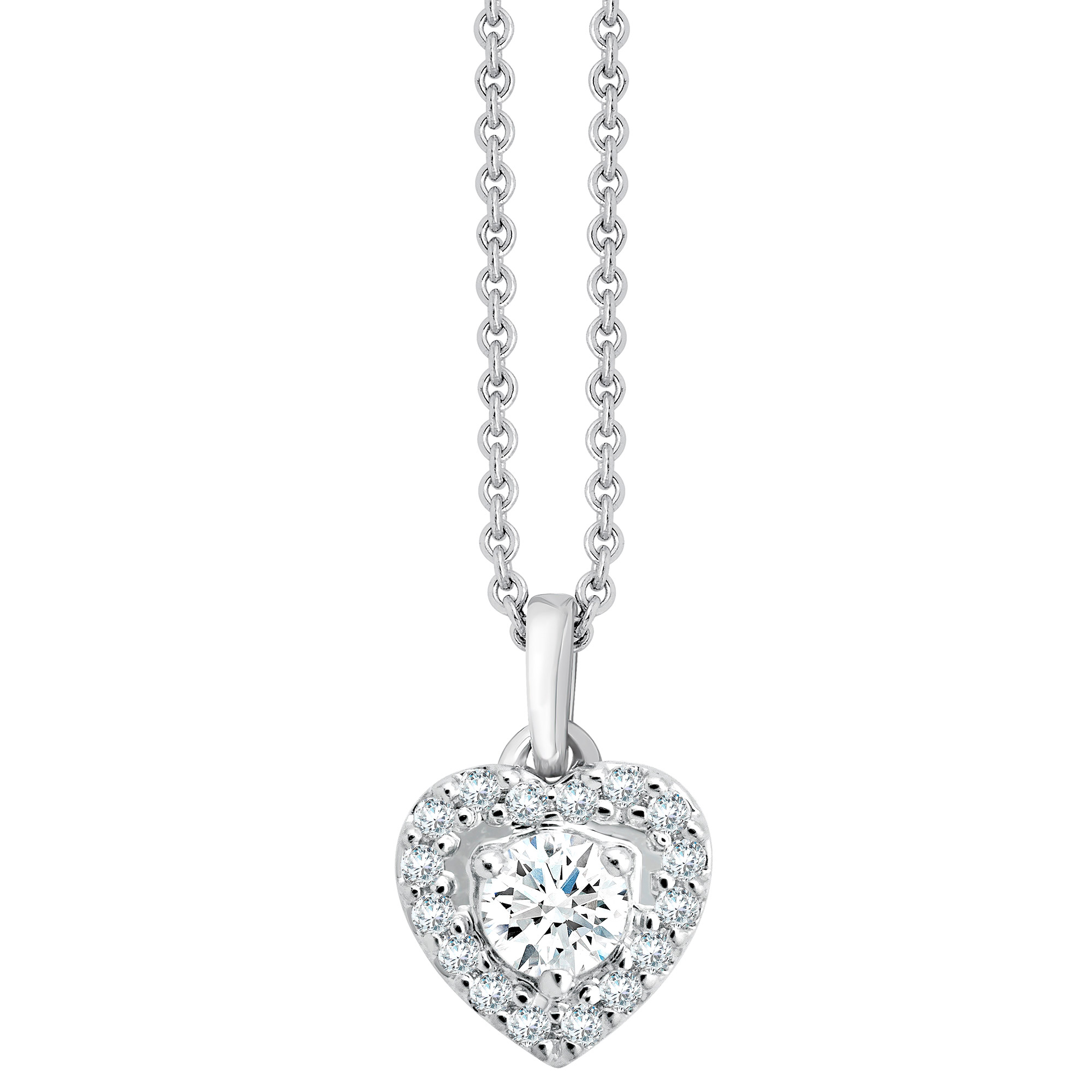 Round Brilliant Heart Shaped Diamond Pendant (0.23ctw) | Costco