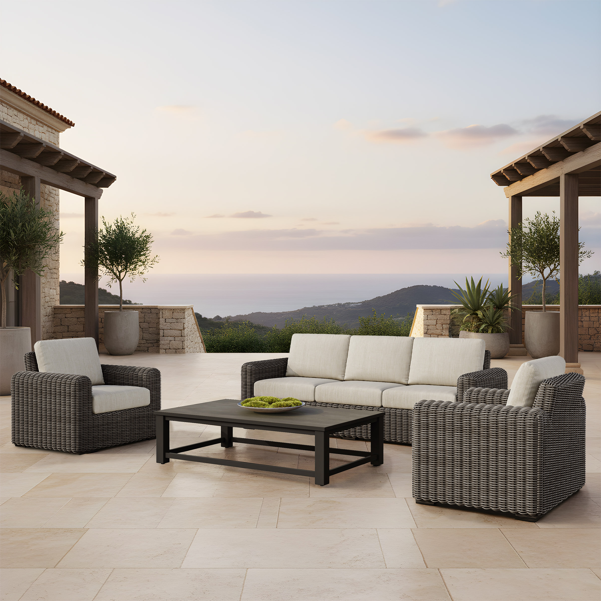 Veranda Classics Salina 4-piece Outdoor Patio Seating Set | Costco