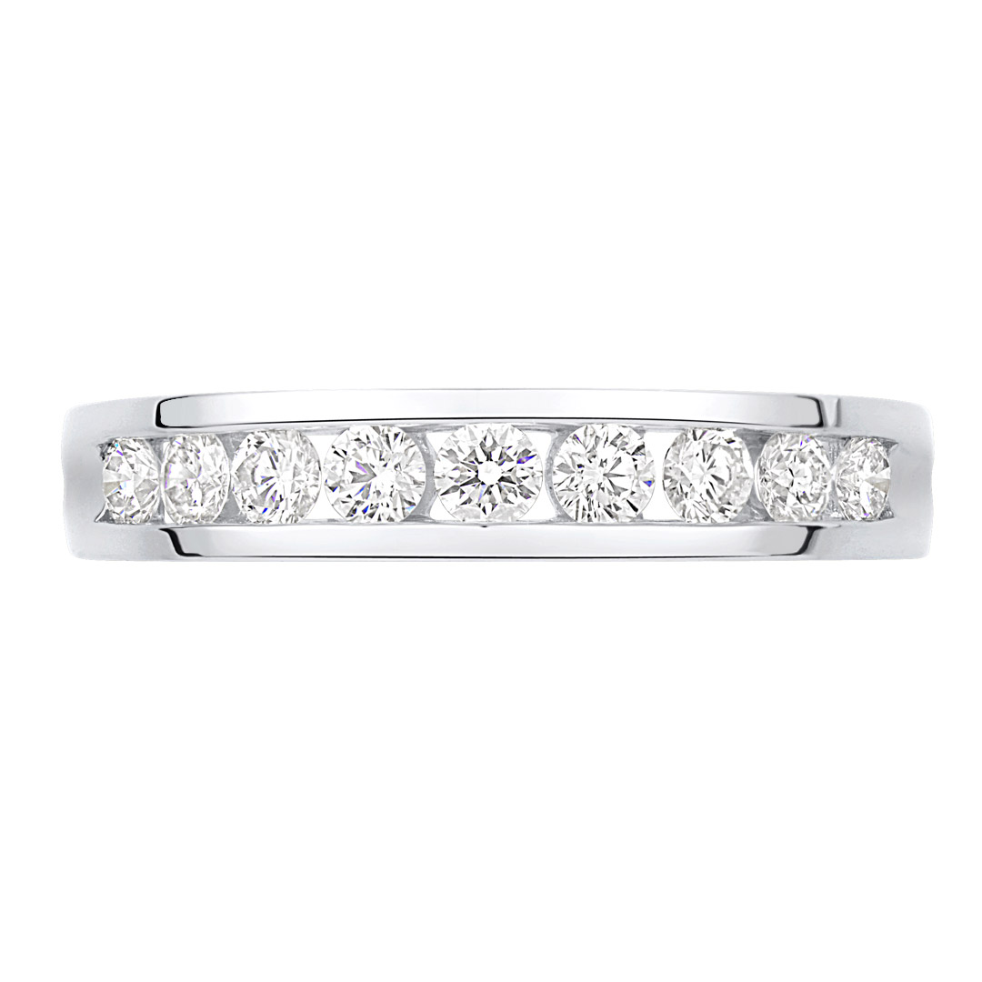 Round Brilliant Cut Diamond Wedding Band (0.50 ctw) | Costco