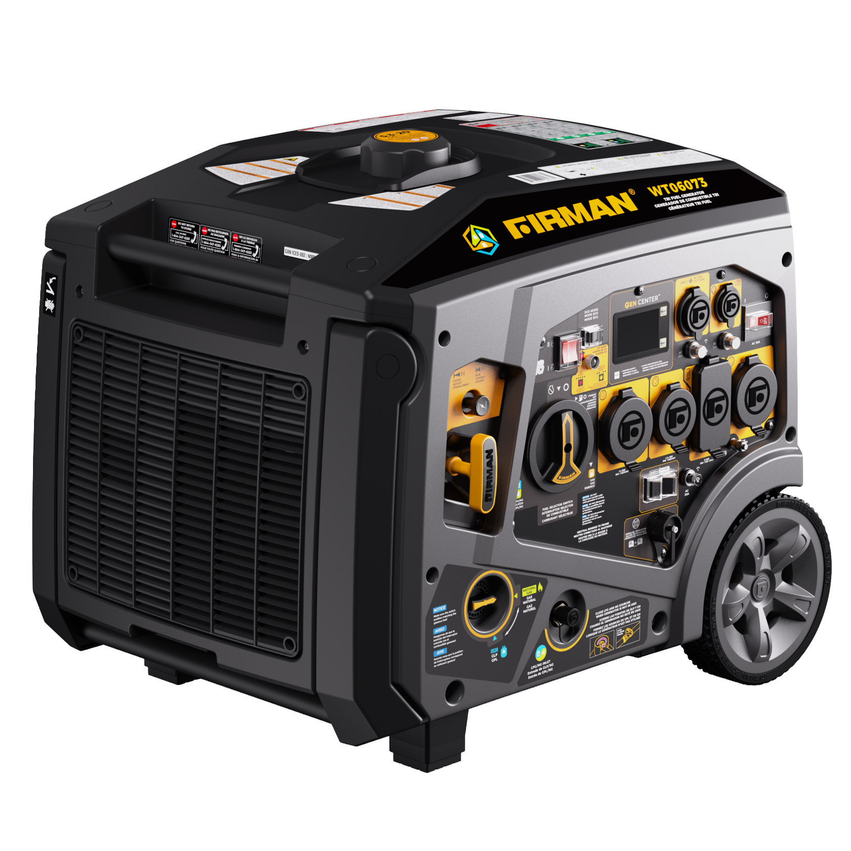 Firman Tri Fuel Inverter Portable Generator 7500W Starting / 6000W ...