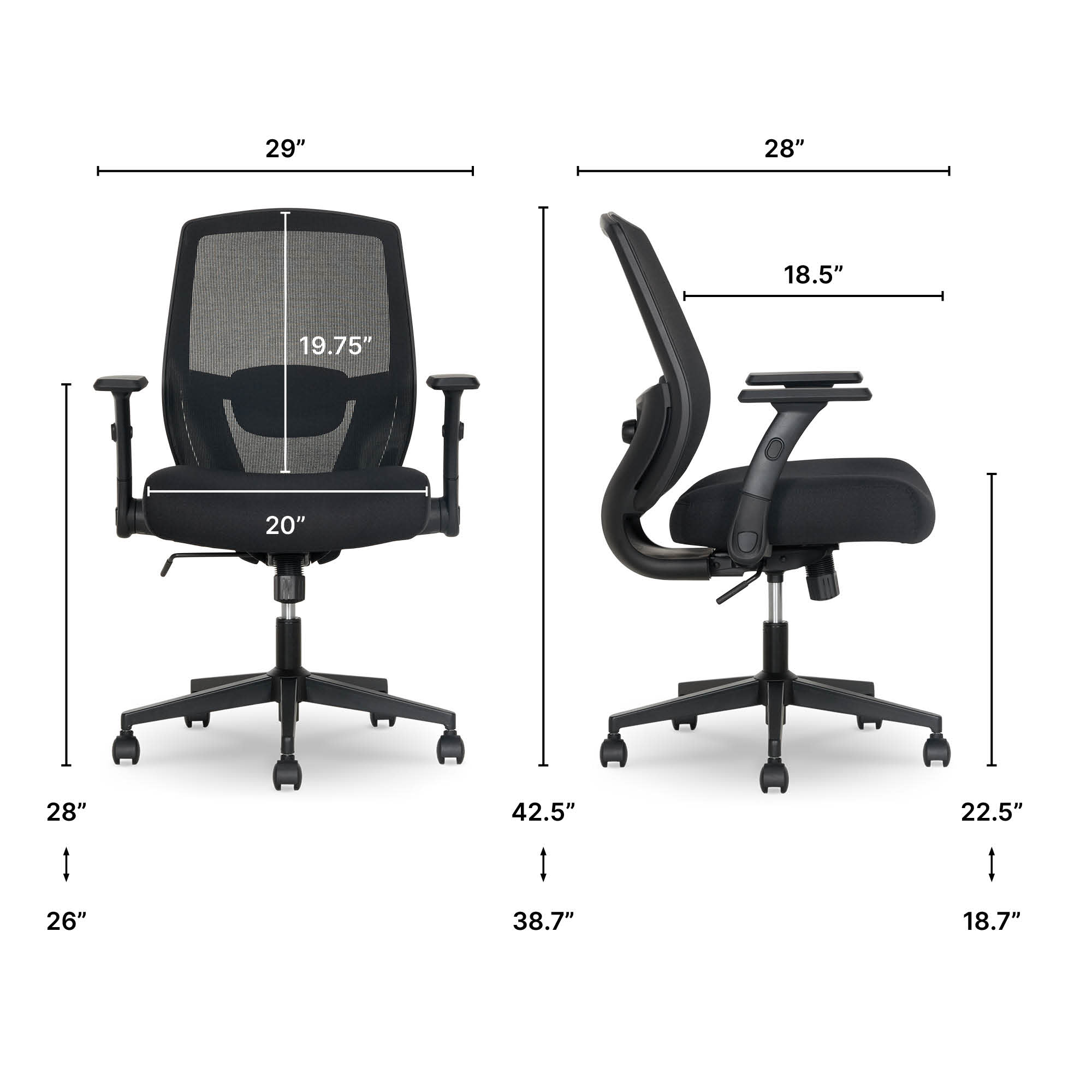 True Innovations ErgoRest Mesh Office Chair with Memory Foam Seat | Costco