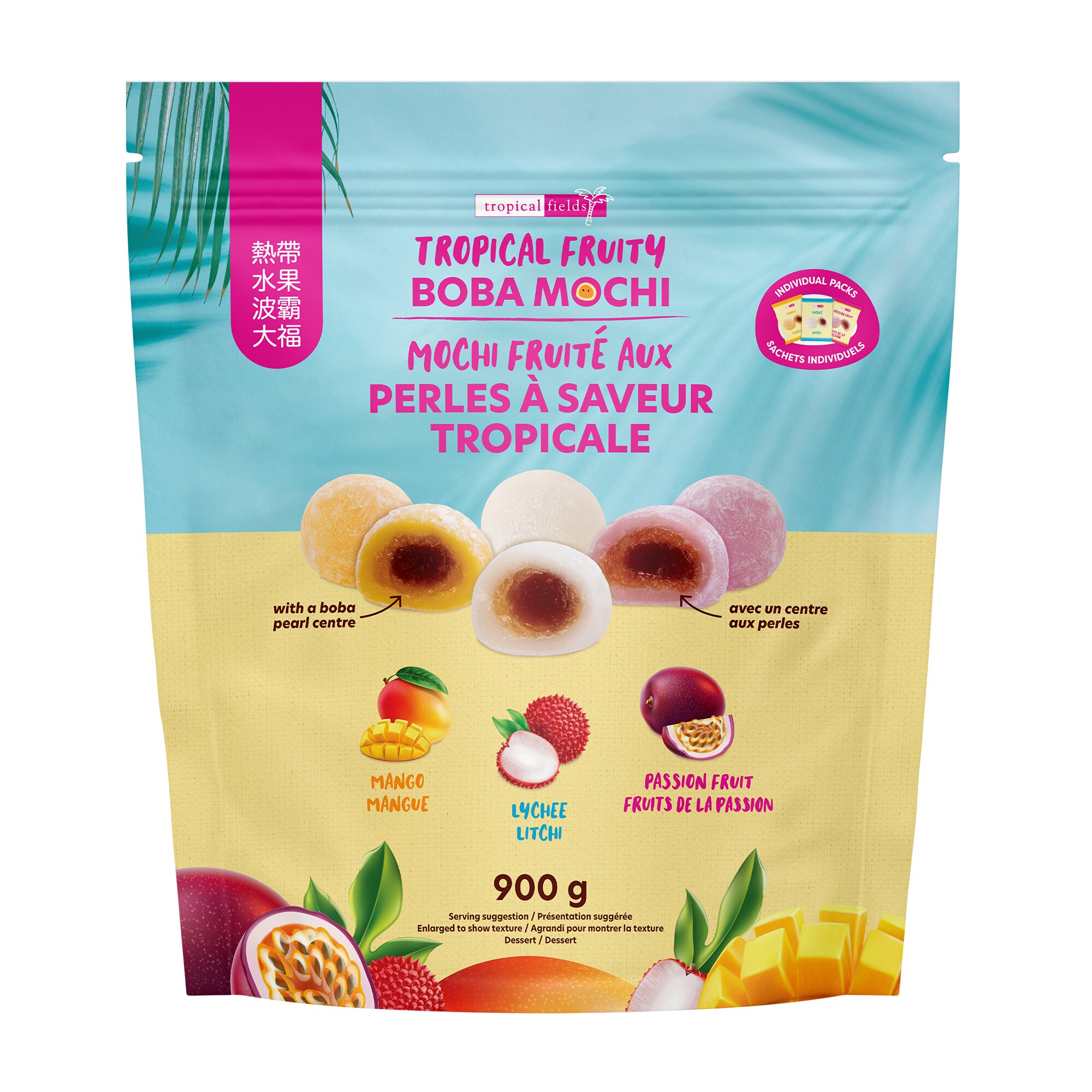 TROPICAL FIELDS Tropical Fruity Boba Mochi, 900 g | Costco