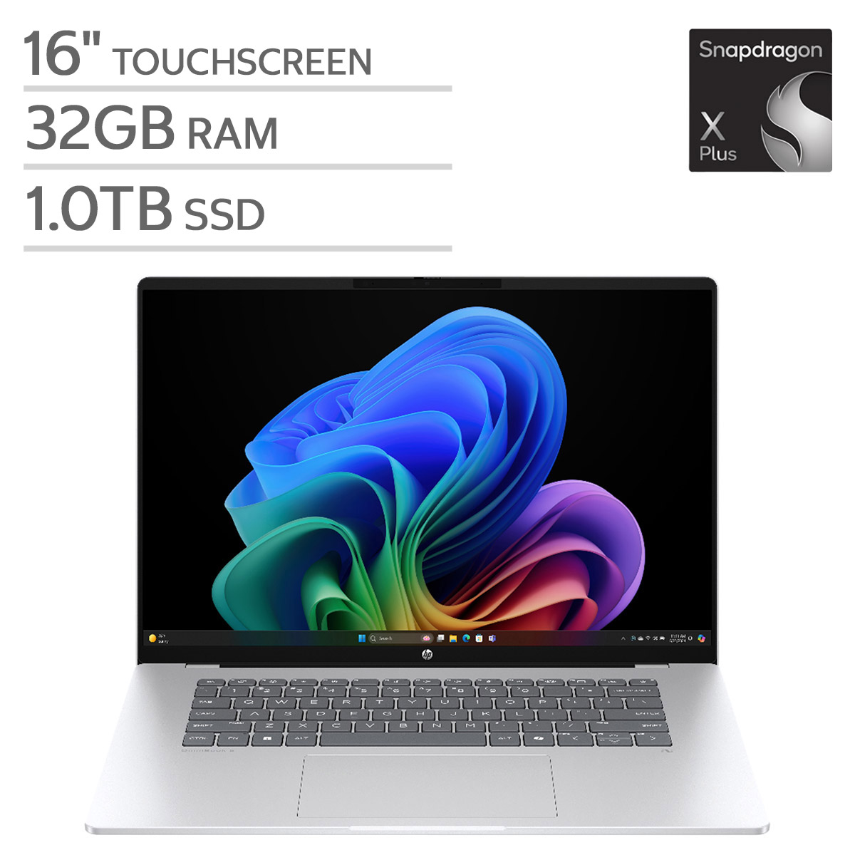 HP OmniBook 5 16" AI Laptop - Qualcomm Snapdragon X Plus - Copilot+ PC ...