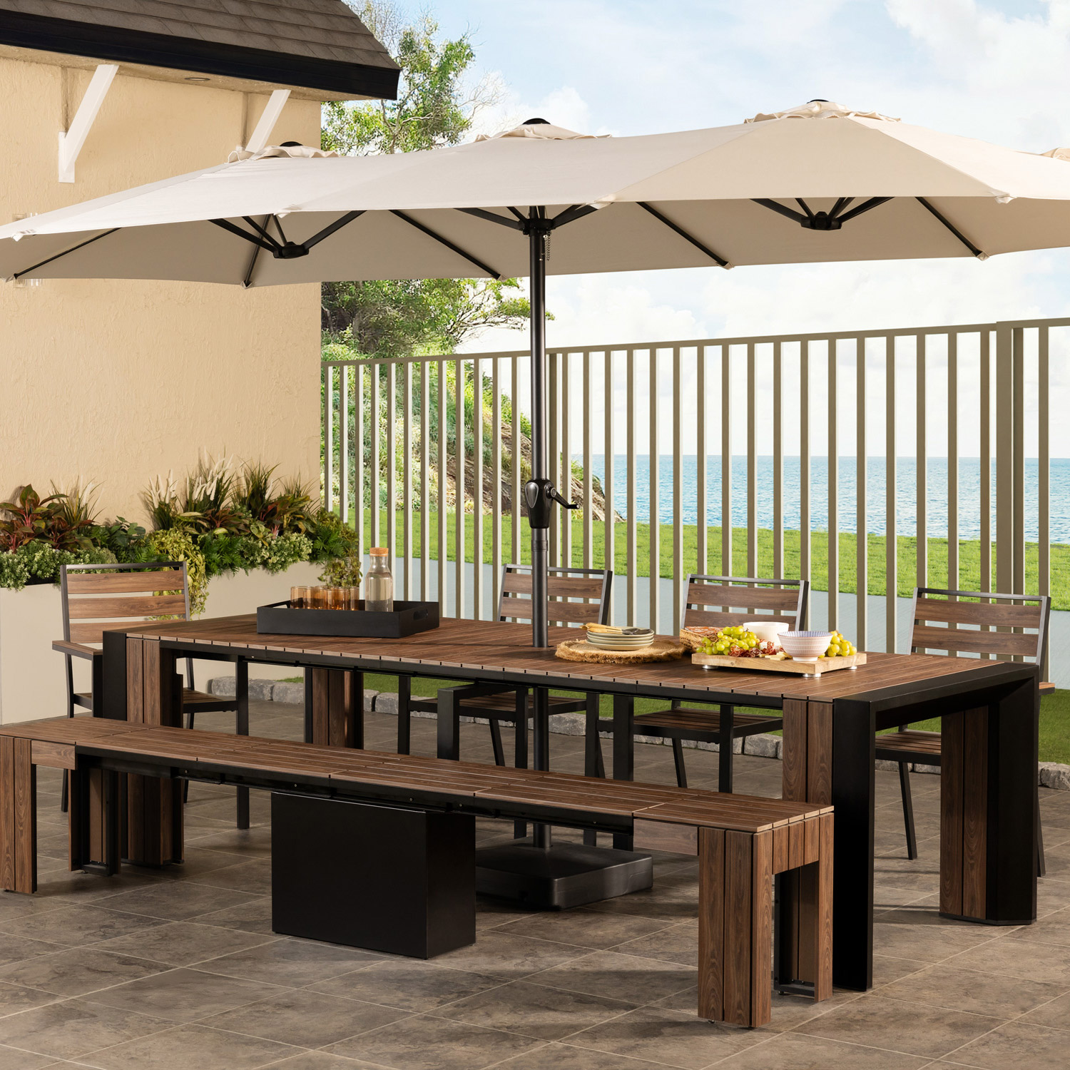 Transformer Outdoor Sunbrella Umbrella | Costco