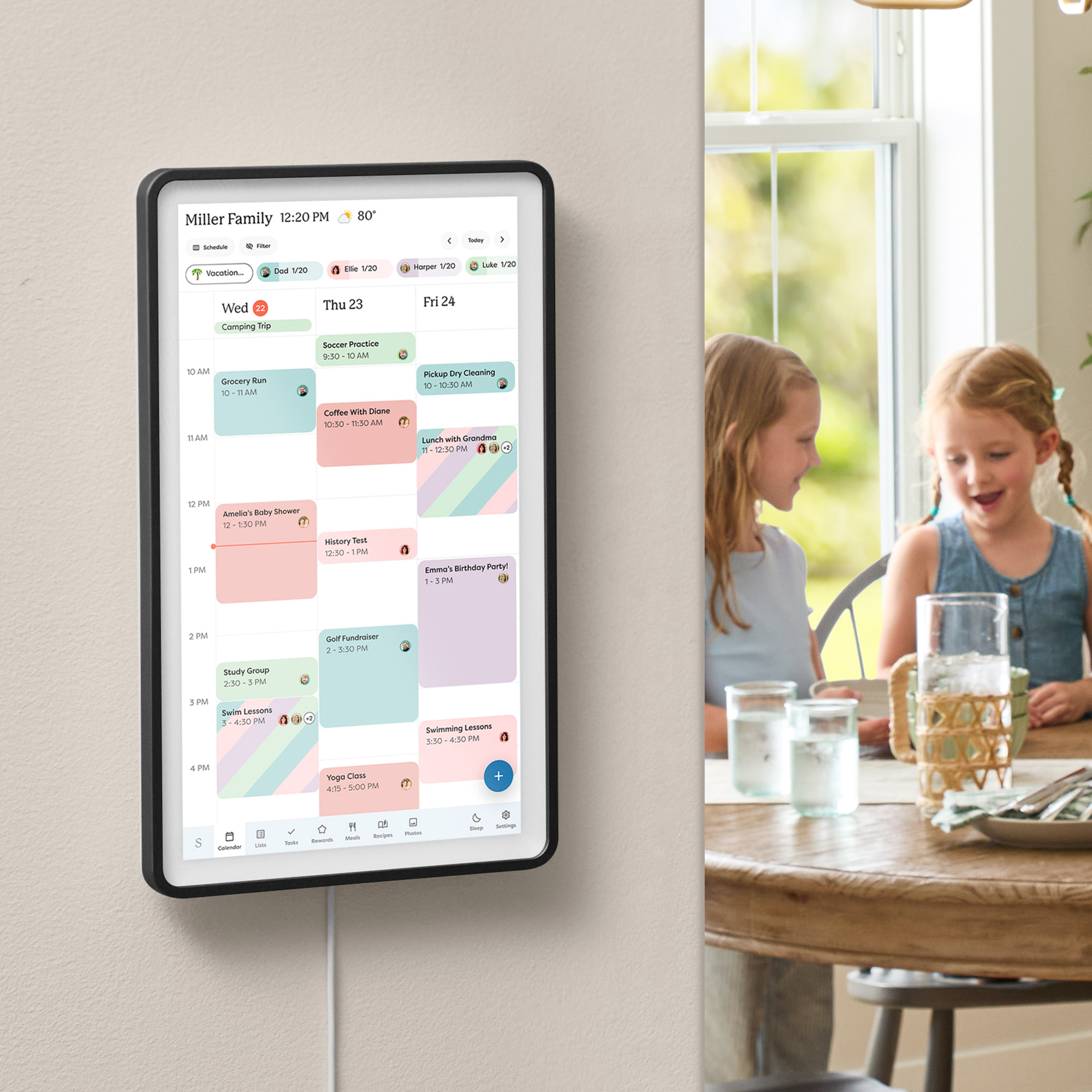 15" Skylight Calendar 2 Touchscreen Display and Organizer Classic ...