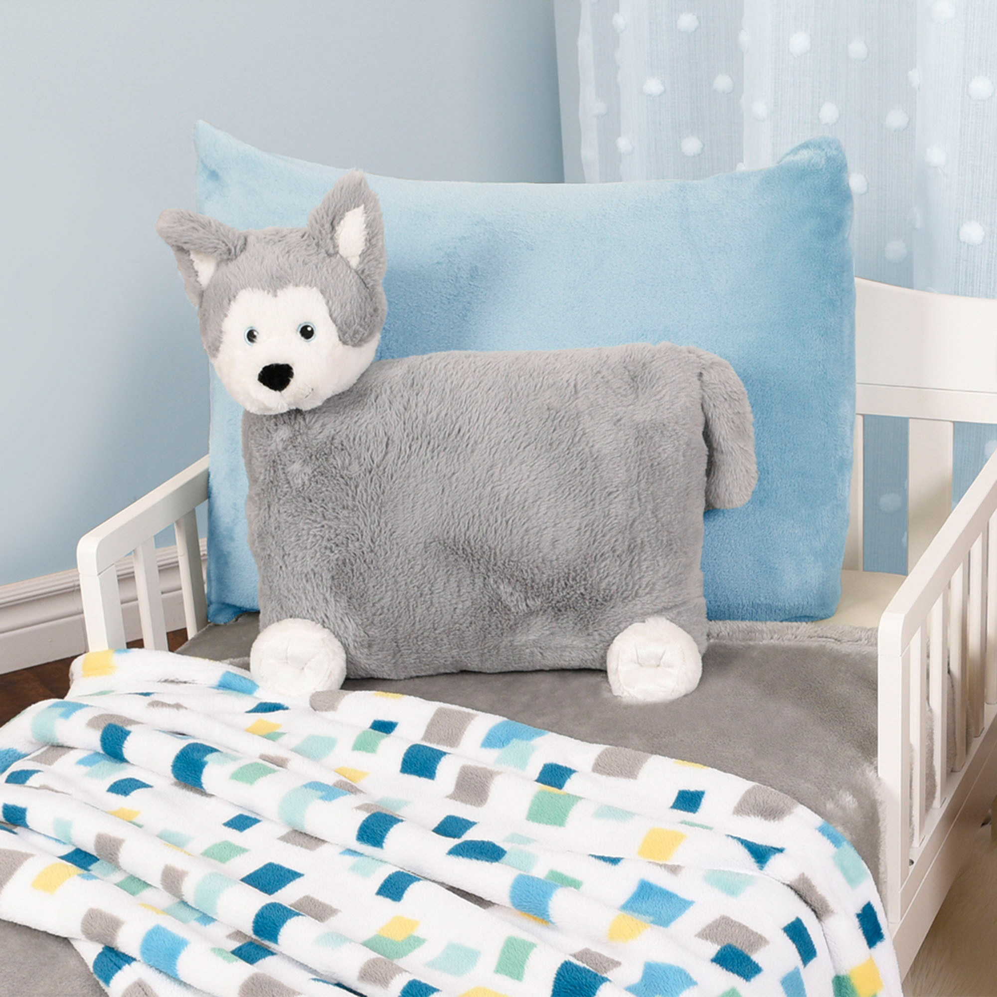 Little Miracles Snuggle Me Too Husky Blanket and Plush Set | Costco