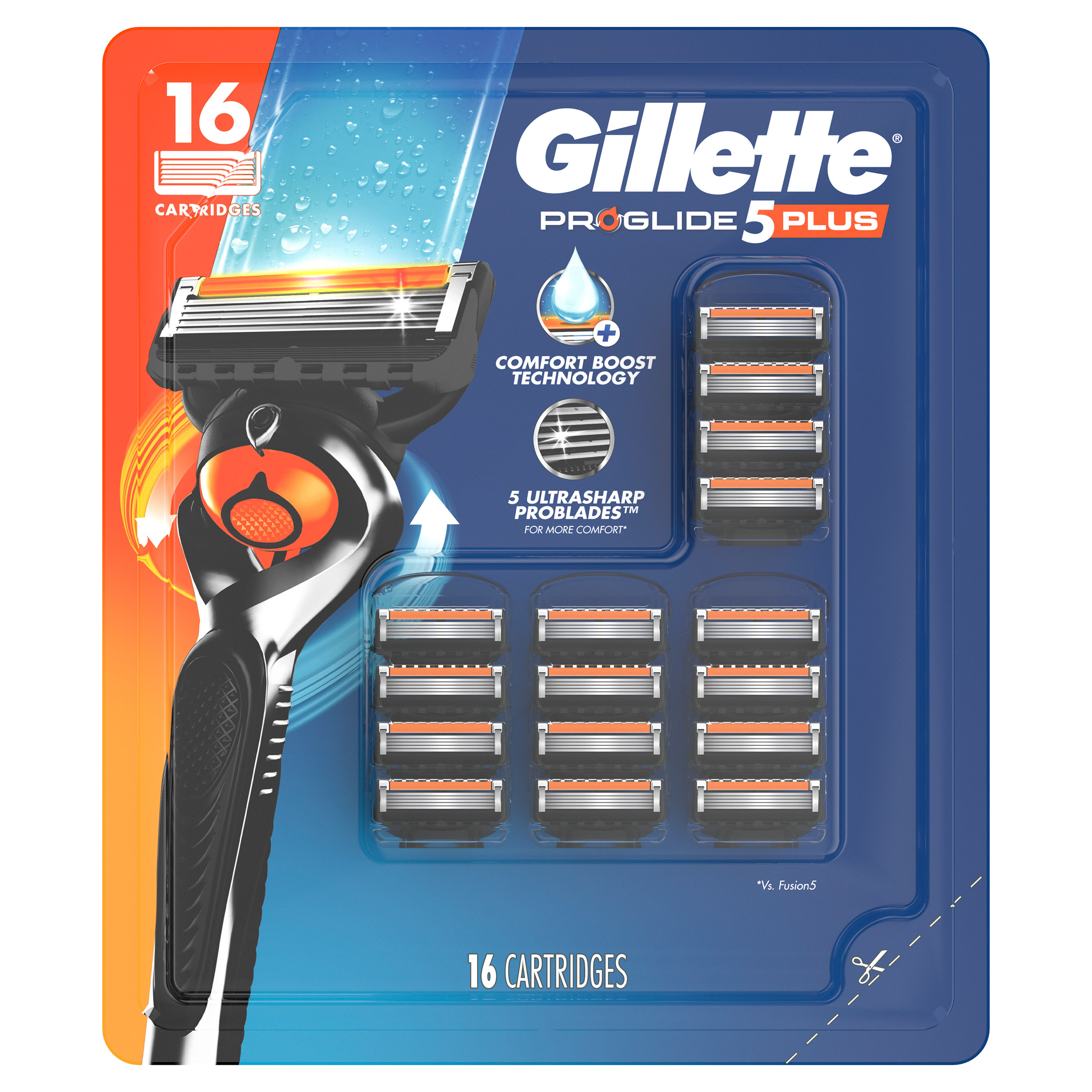 Gillette Proglide Plus Razor Cartridge Refills, 16-count | Costco