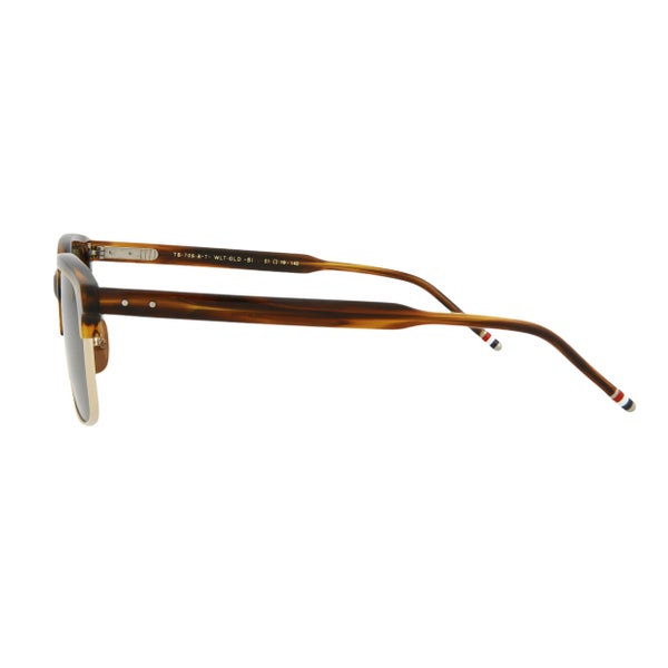 Thom Browne TB709 Walnut Gold Brown Sunglasses | Costco Thom Browne TB709 Walnut Gold Brown Sunglasses | Costco