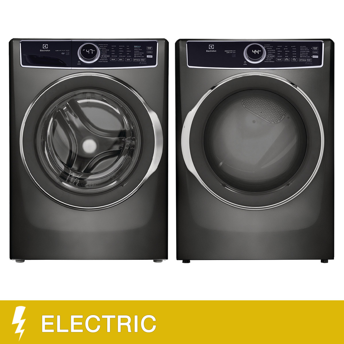 Electrolux 5 Series Laundry Bundle 5.2 cu ft. Front Load Washer and 8.0 ...