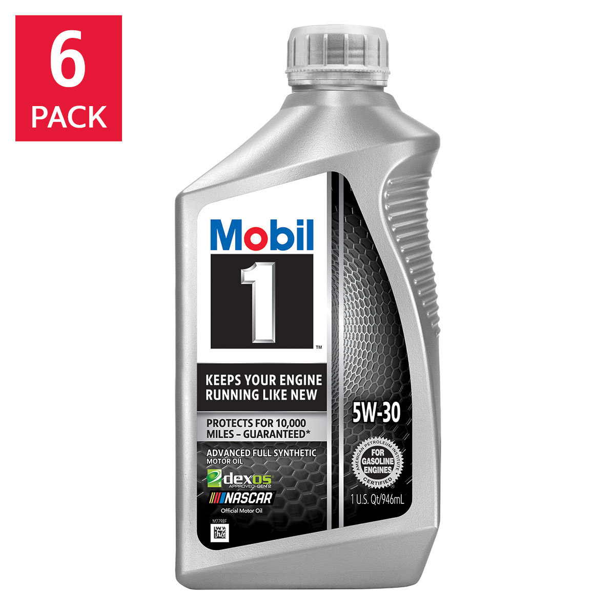 Mobil 1 Advanced Full Synthetic Motor Oil 5W-30, 1-Quart/6-pack | Costco