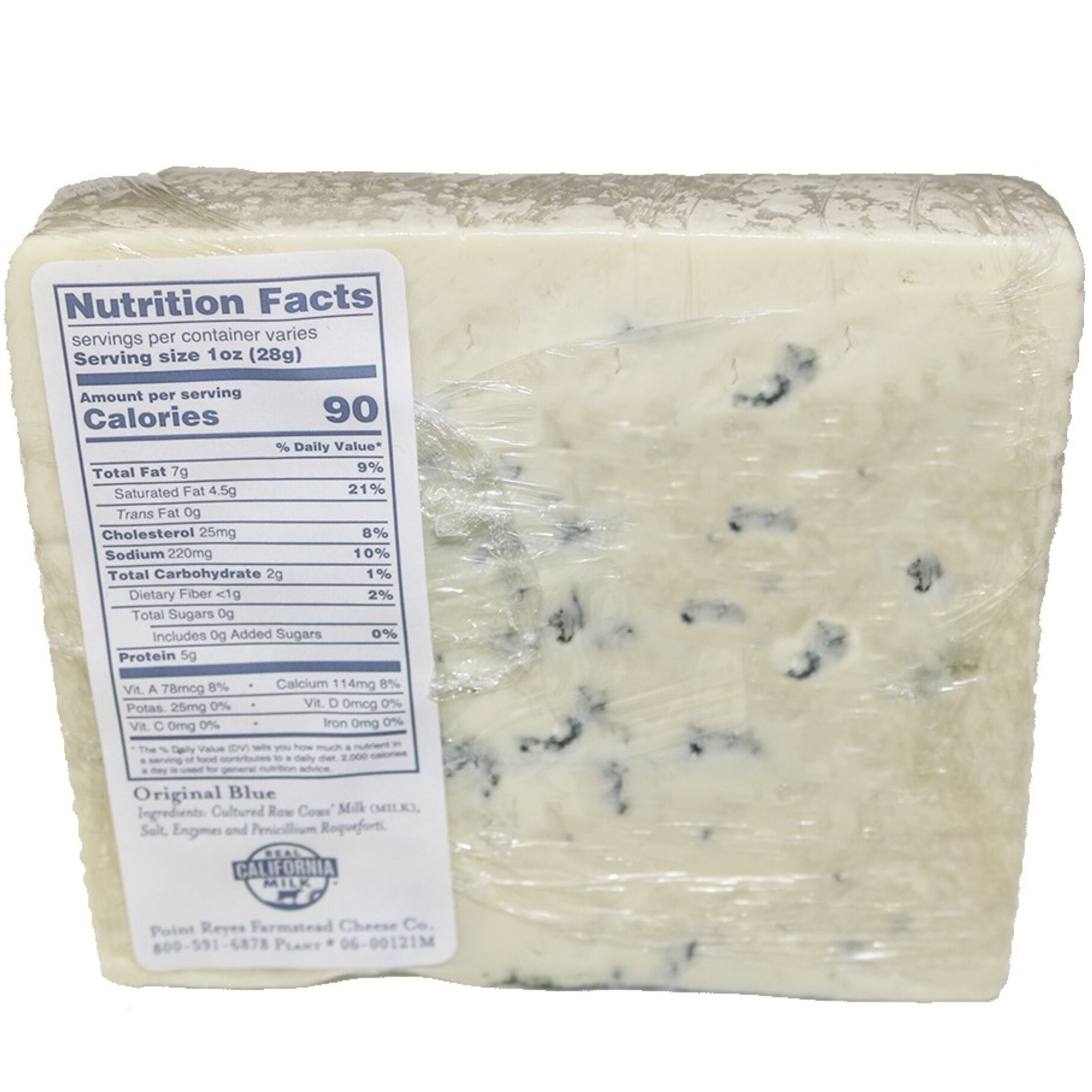 Point Reyes Farmstead Cheese Co. Original Blue Cheese, 1 lb avg wt | Costco