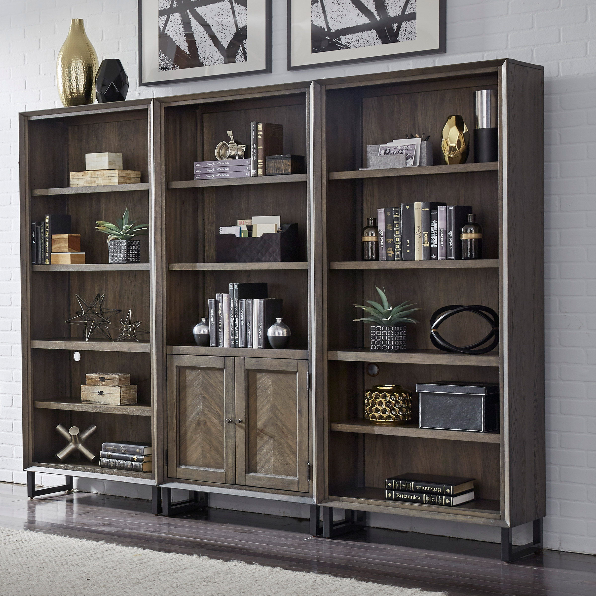 Asher 3-piece Bookcase Wall | Costco