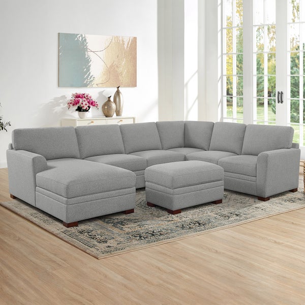Thomasville Langdon Fabric Sectional with Chaise and Storage Thomasville Langdon Fabric Sectional with Chaise and Storage