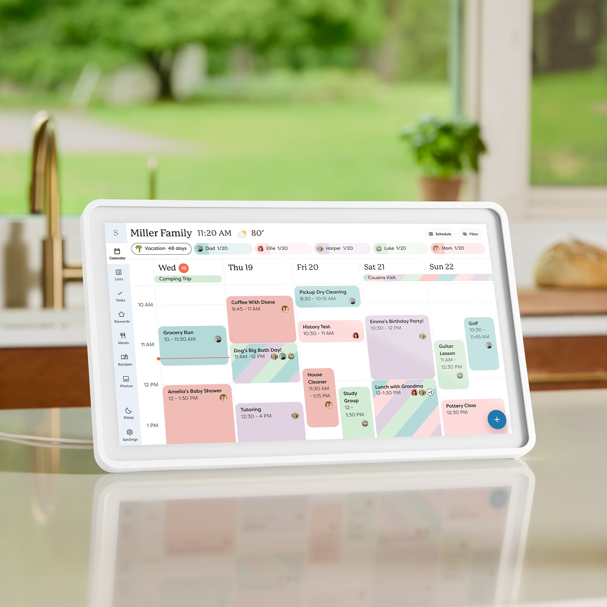 15" Skylight Calendar 2 Touchscreen Display and Organizer Classic ...