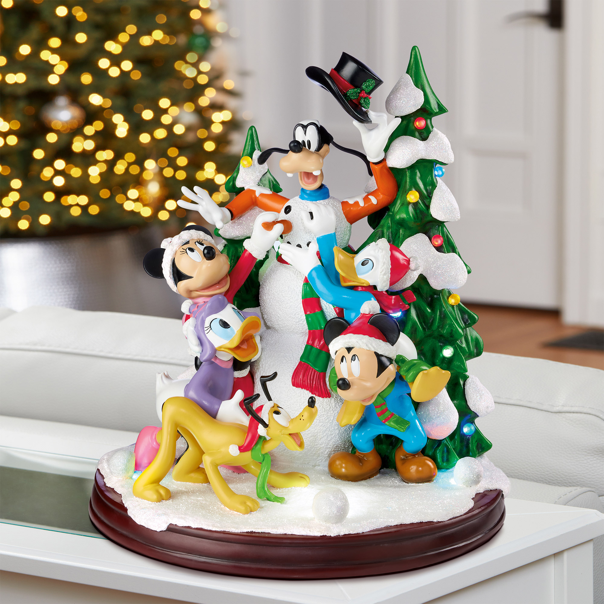 Disney Characters Building a Snowman with Lights and Music | Costco