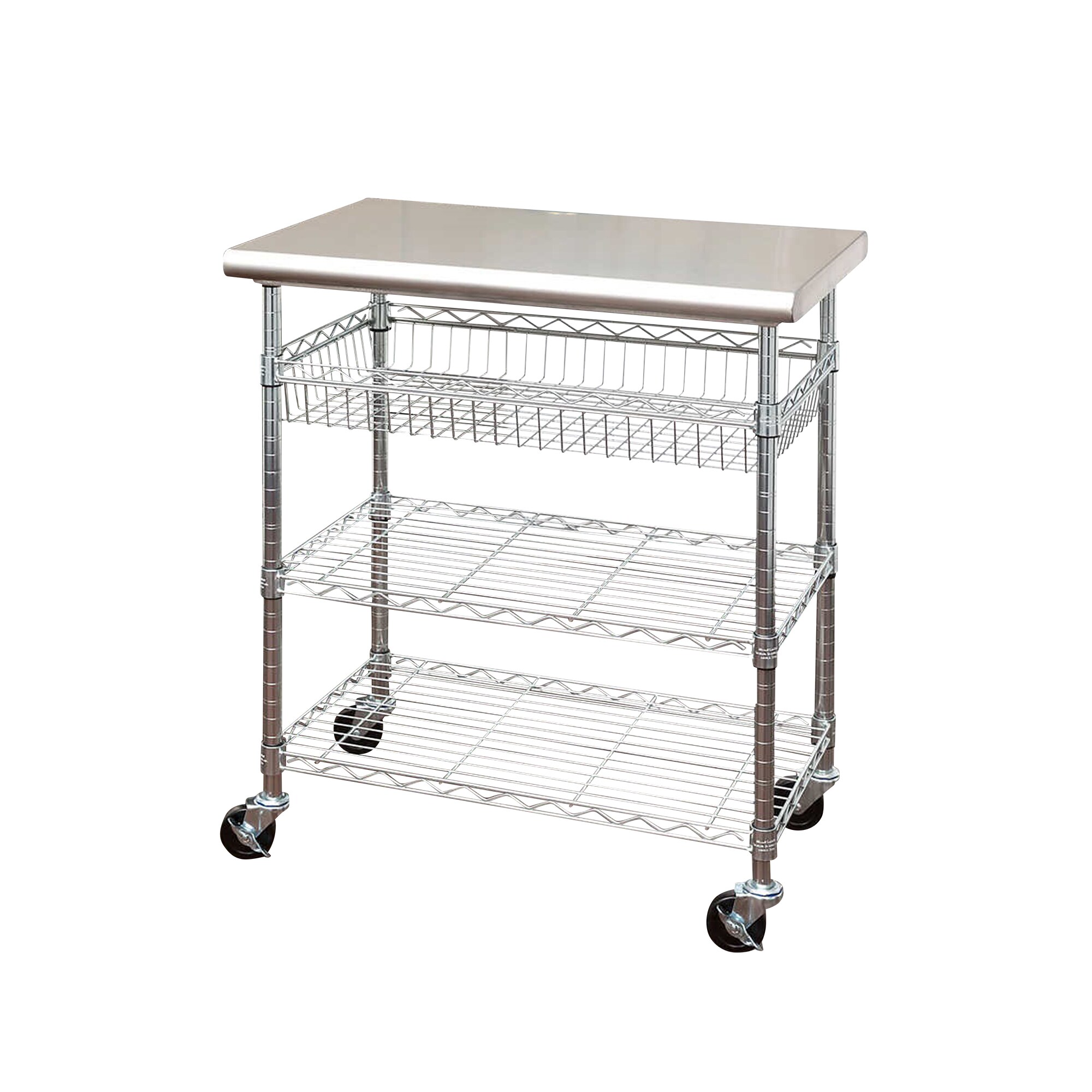 Seville Classics Stainless-steel Kitchen Cart | Costco