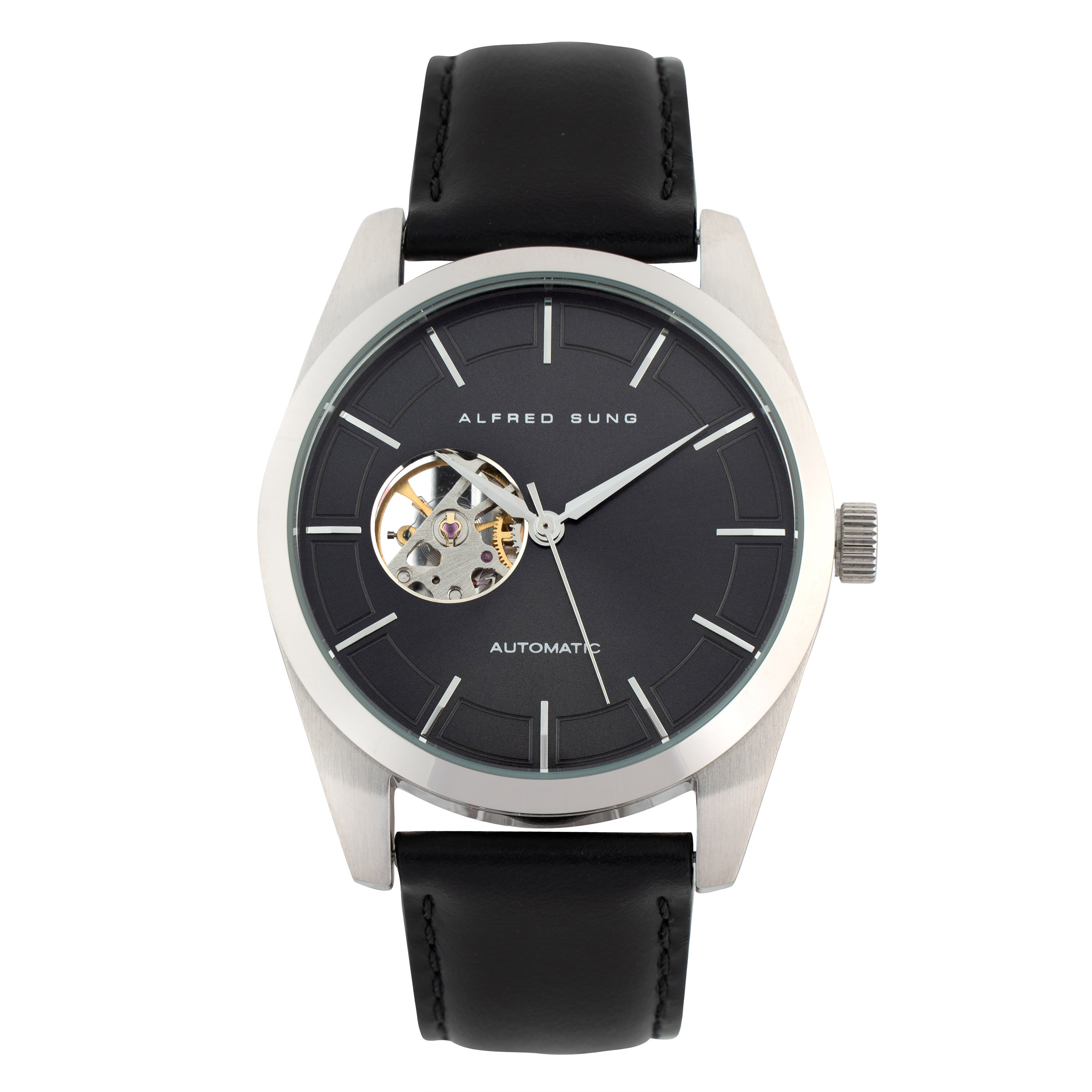 Alfred Sung Black Dial Automatic Men’s Watch | Costco