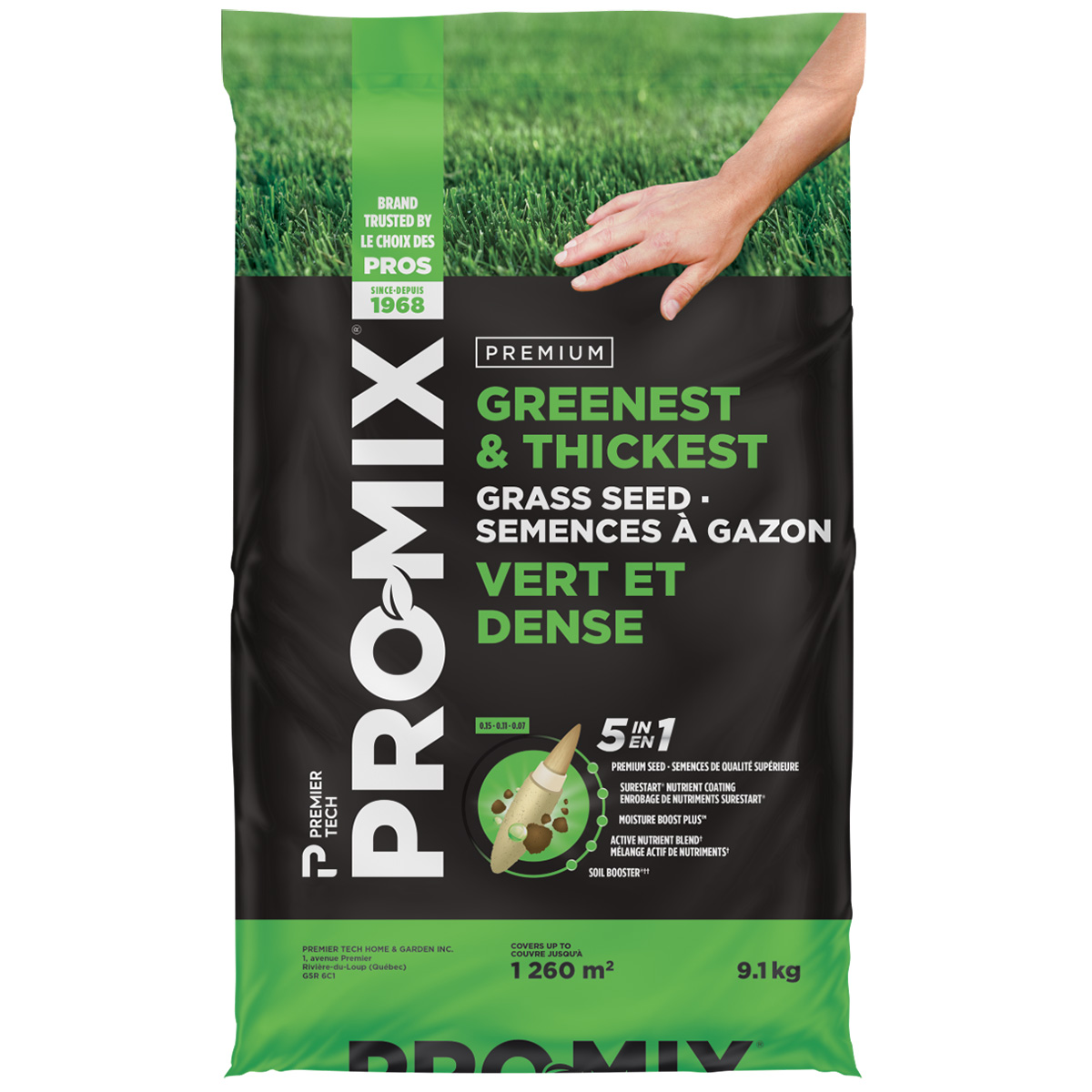 Pro-Mix Greenest and Thickest 5-in-1 Grass Seed | Costco