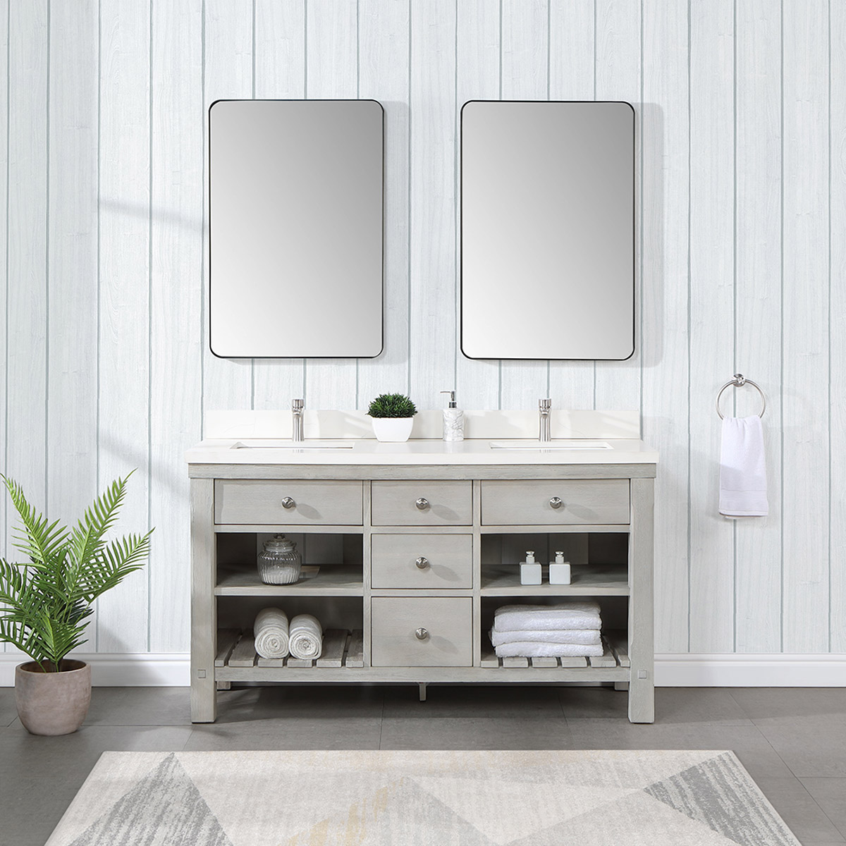 Northridge Home Elbe 60 in. Vanity | Costco